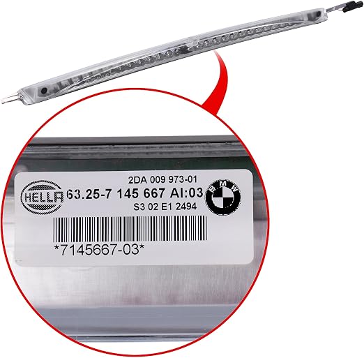 1 x ORIGINAL BMW 63257145667 3. Bromsljus bromsljus stoppljus ...