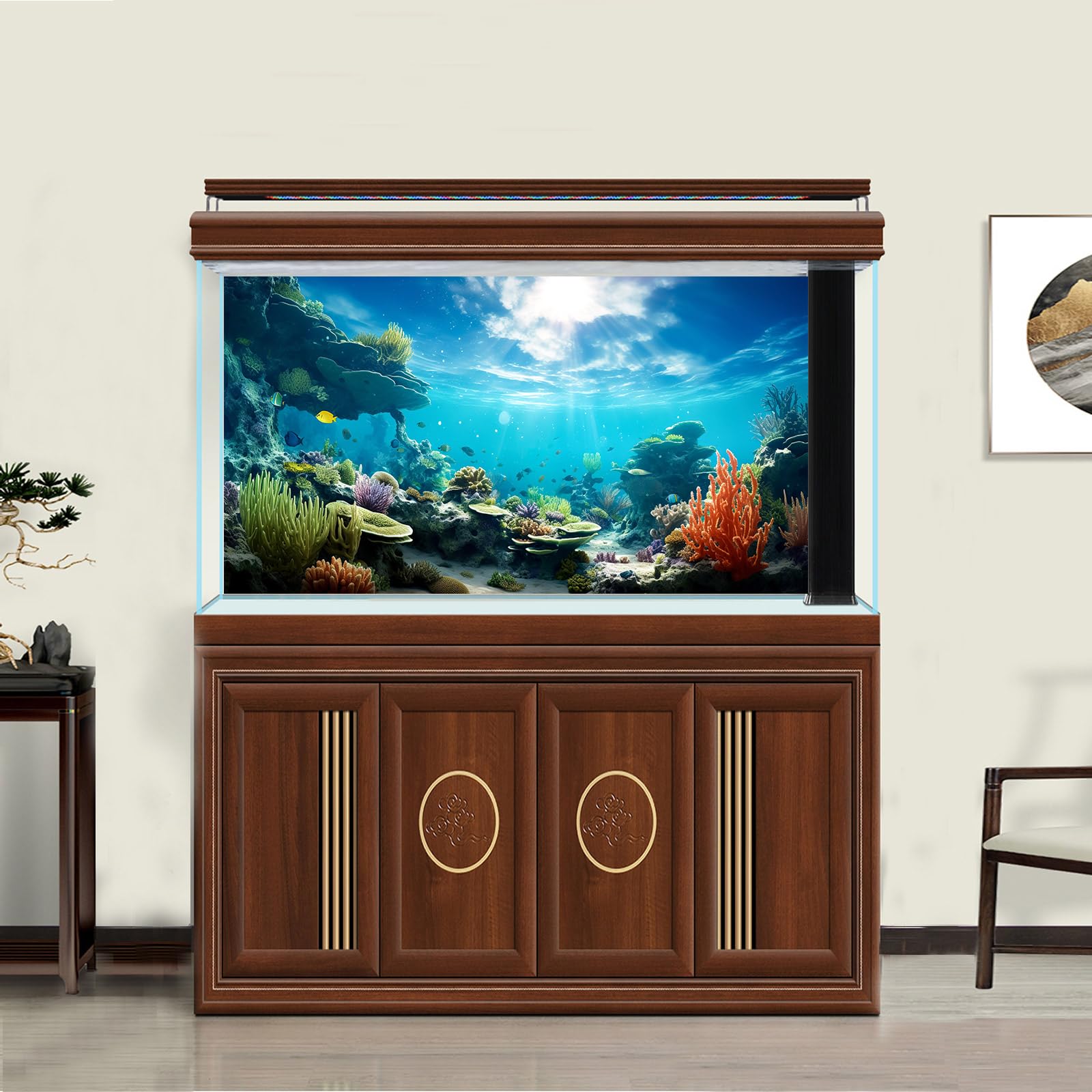 Snapklik.com : Undersea Aquarium Background Colorful Underwater Coral ...