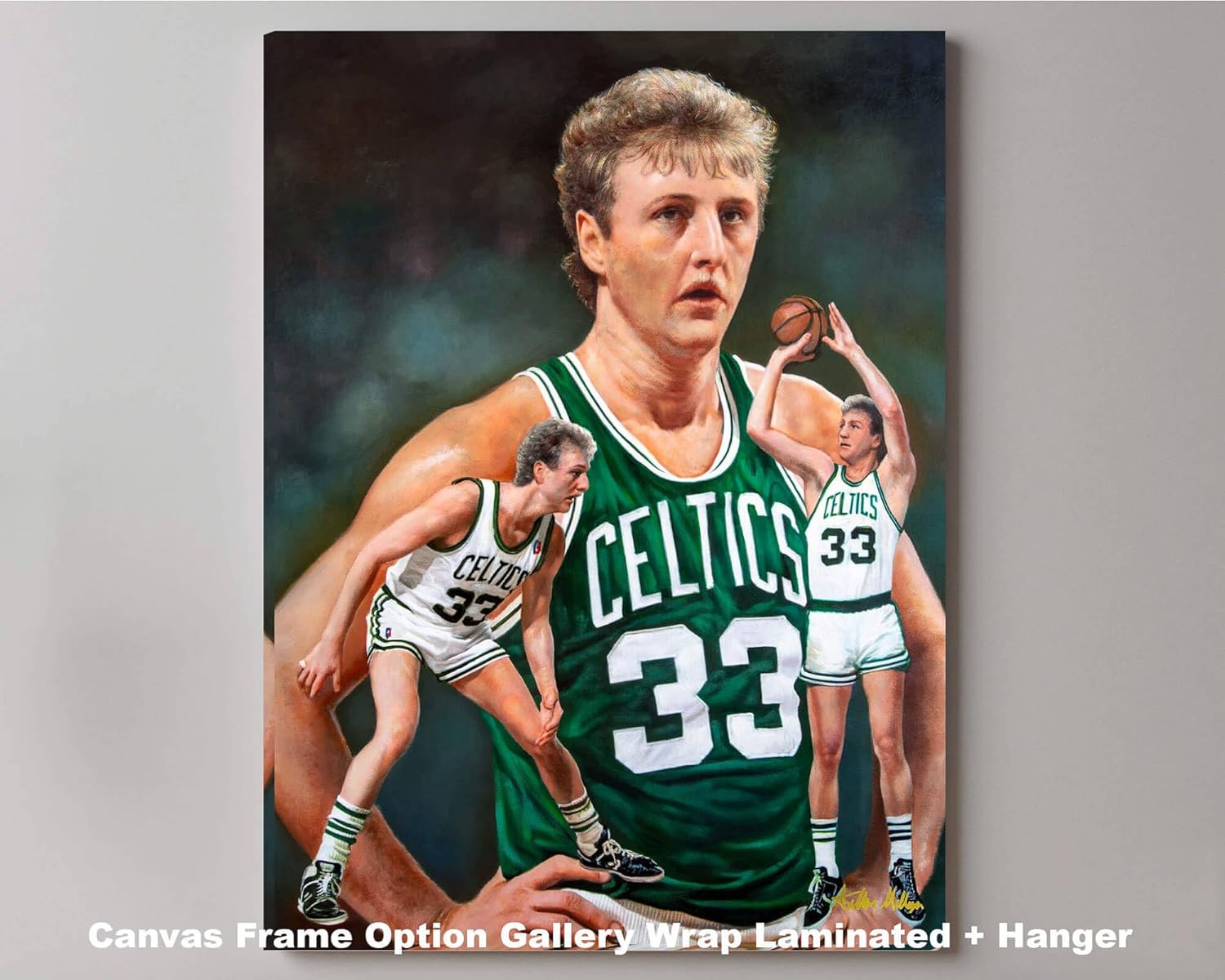 Larry Bird Boston Celtics HOF Hall of Fame NBA Basketball Player Art ...