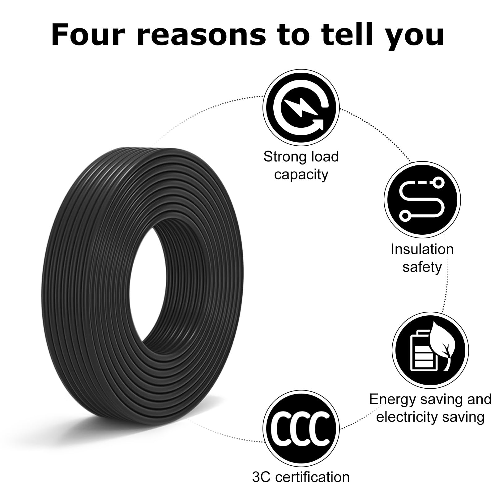 Snapklik.com : 24 Gauge 8 Conductor Electrical Wire, 50FT 24AWG PVC ...