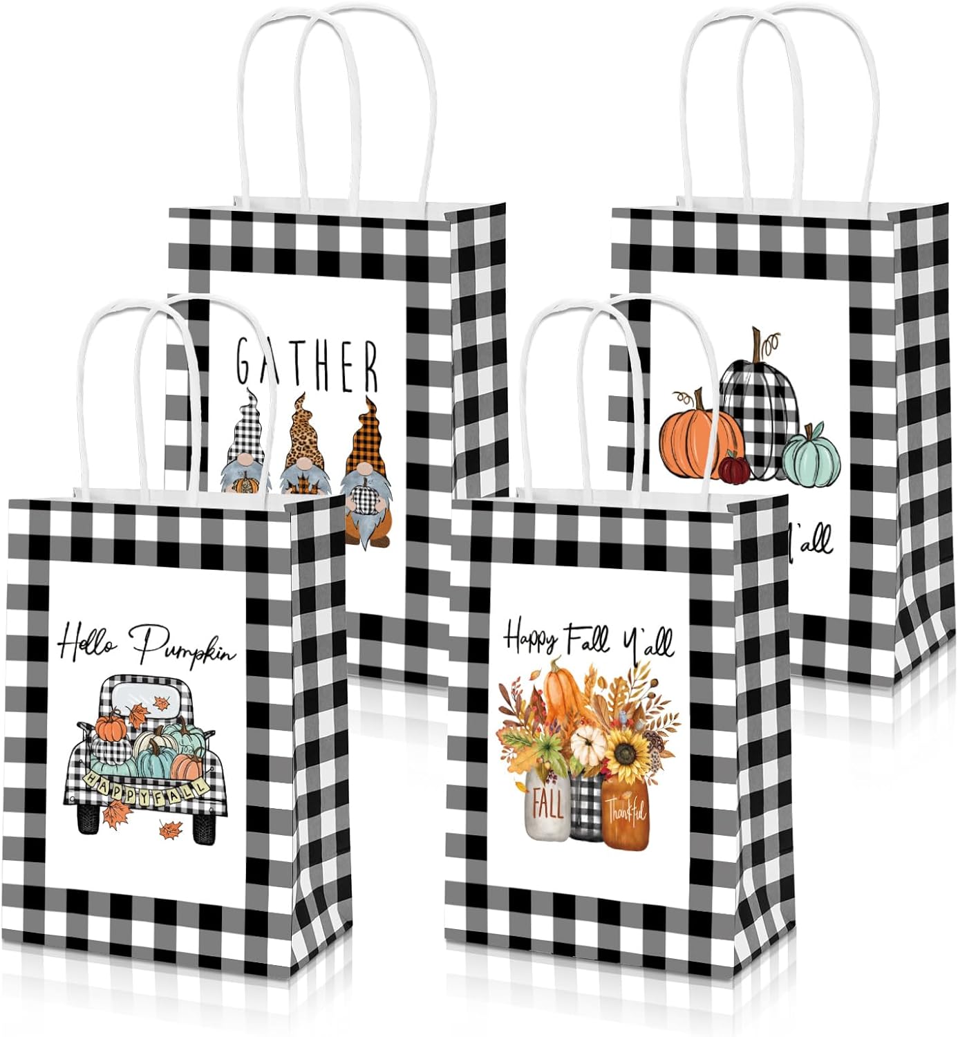 Amazon.com: AnyDesign 12Pcs Fall Paper Gift Bags with Handle Autumn ...