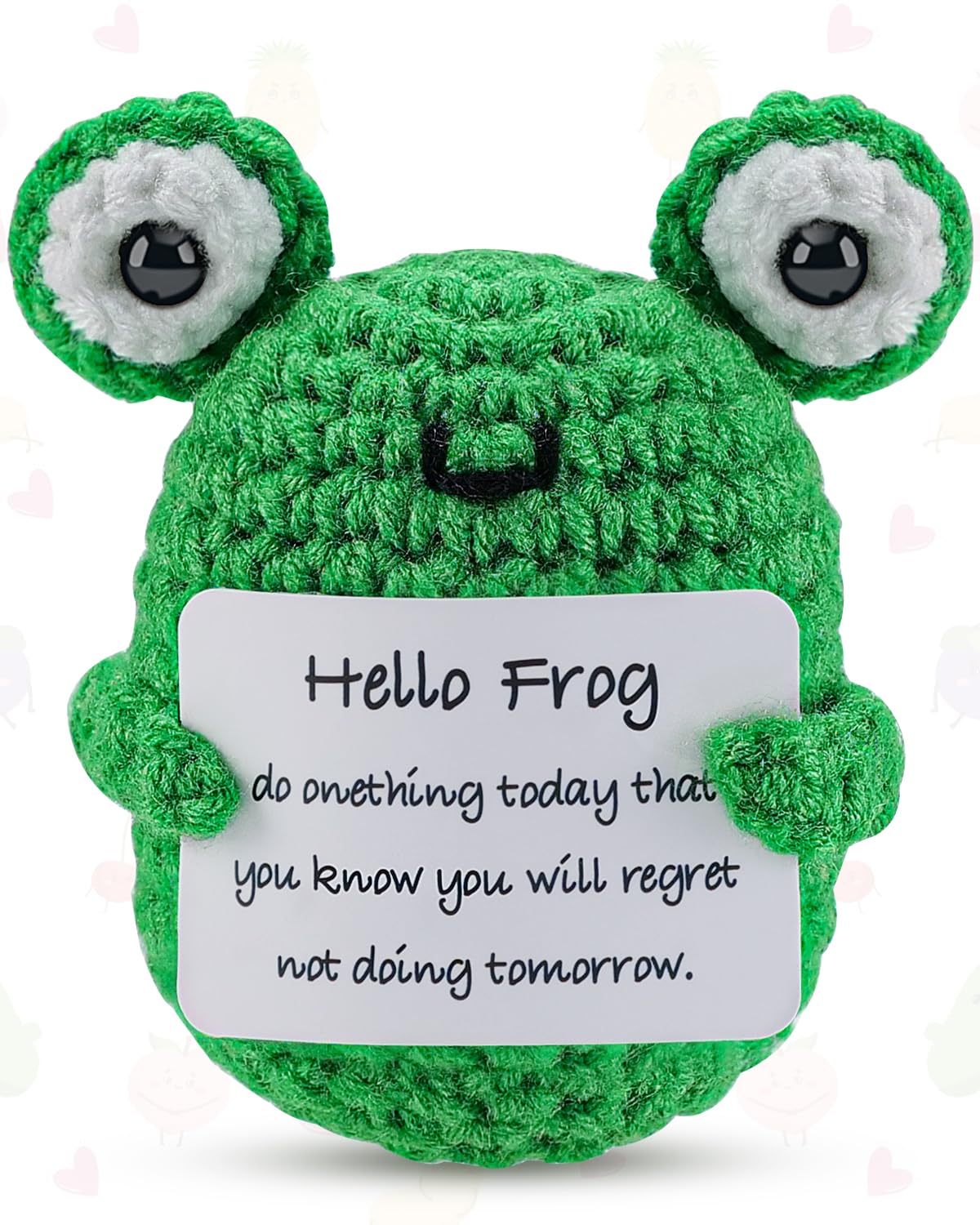 Amazon.com: JELUTAR Mini Funny Positive Potato, 3 inch Knitted Doll ...