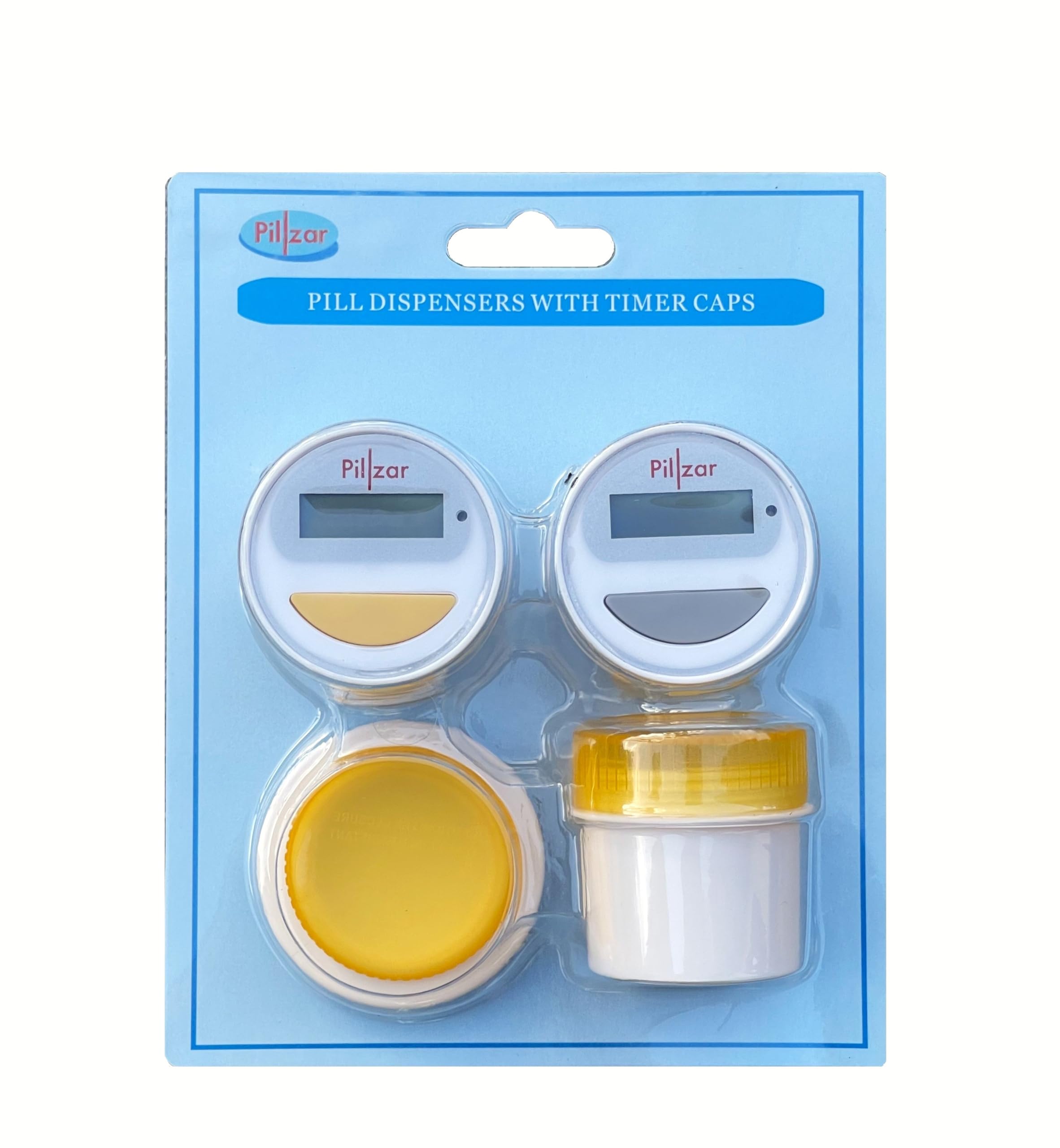 Pillzar Portable Pill Organizer Dispenser with Smart Timer Cap for ...