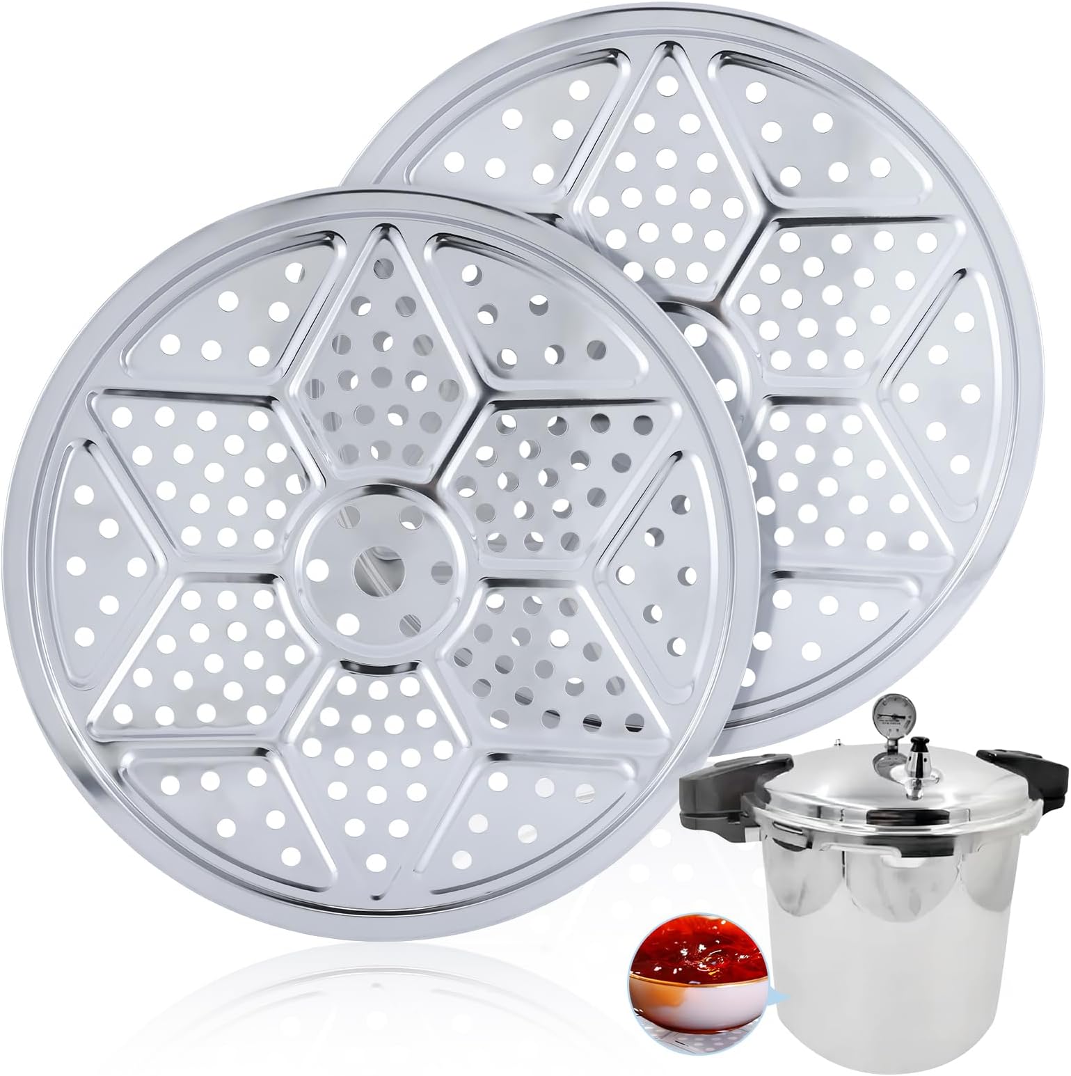 Amazon.com: AISIBO 3PCS Stainless Steel Canner Rack, Pressure Cooker ...