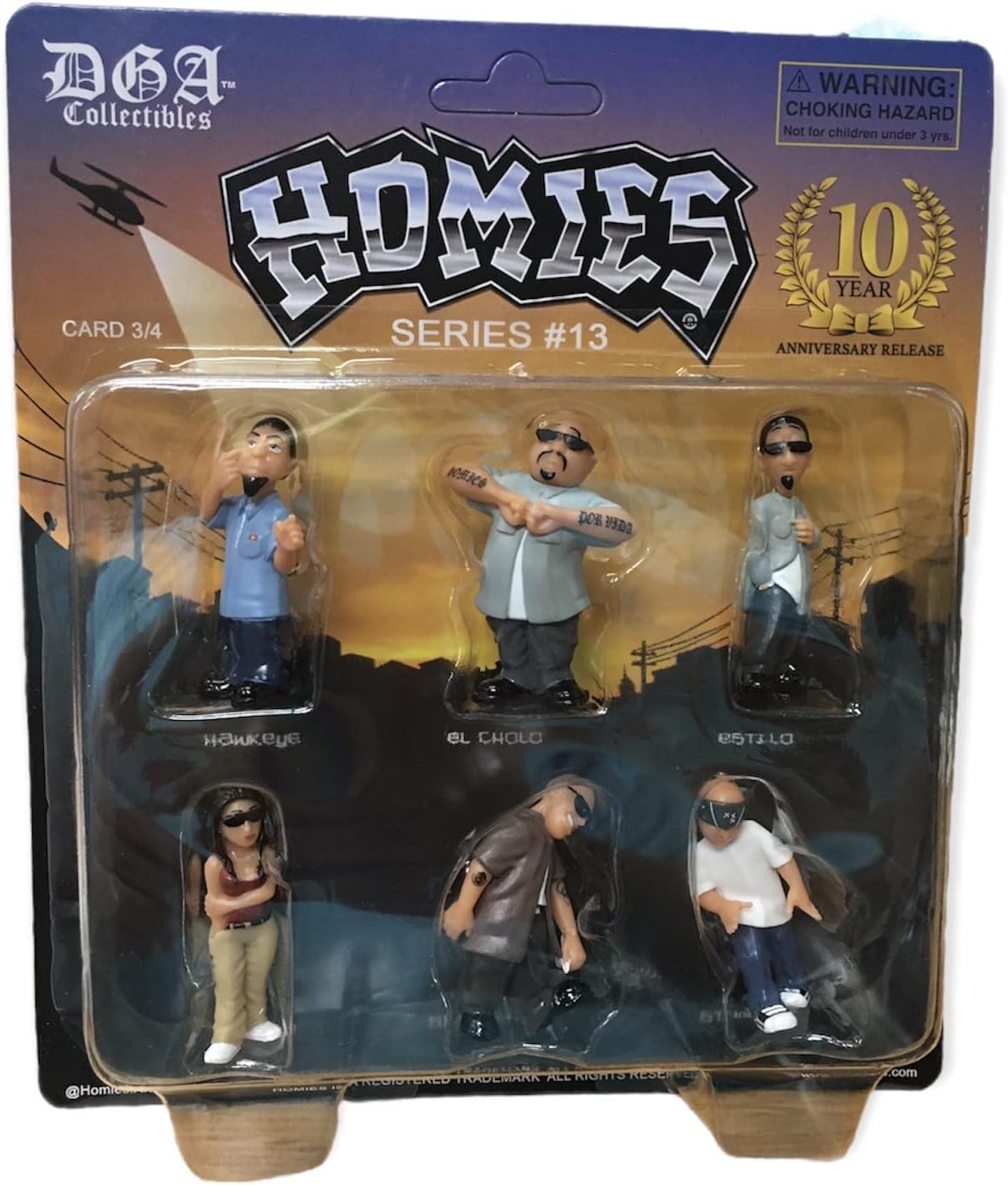 Amazon.com: Homies Series #13 Collectible Figures Blister Card #3 of 4 ...