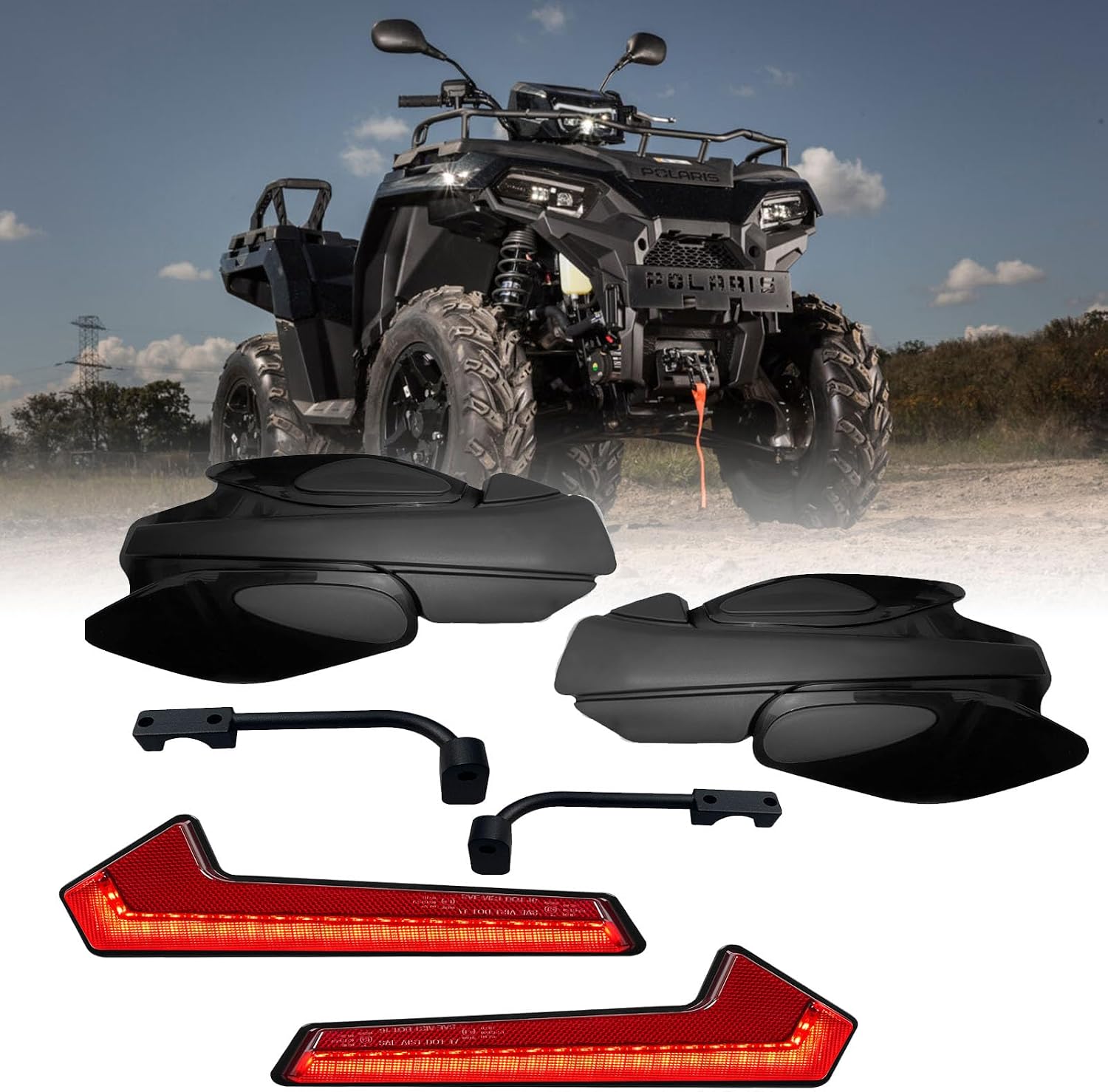 Amazon.com: Sportsman Handguards & Taillights, Hand Brush/Wind Guards ...