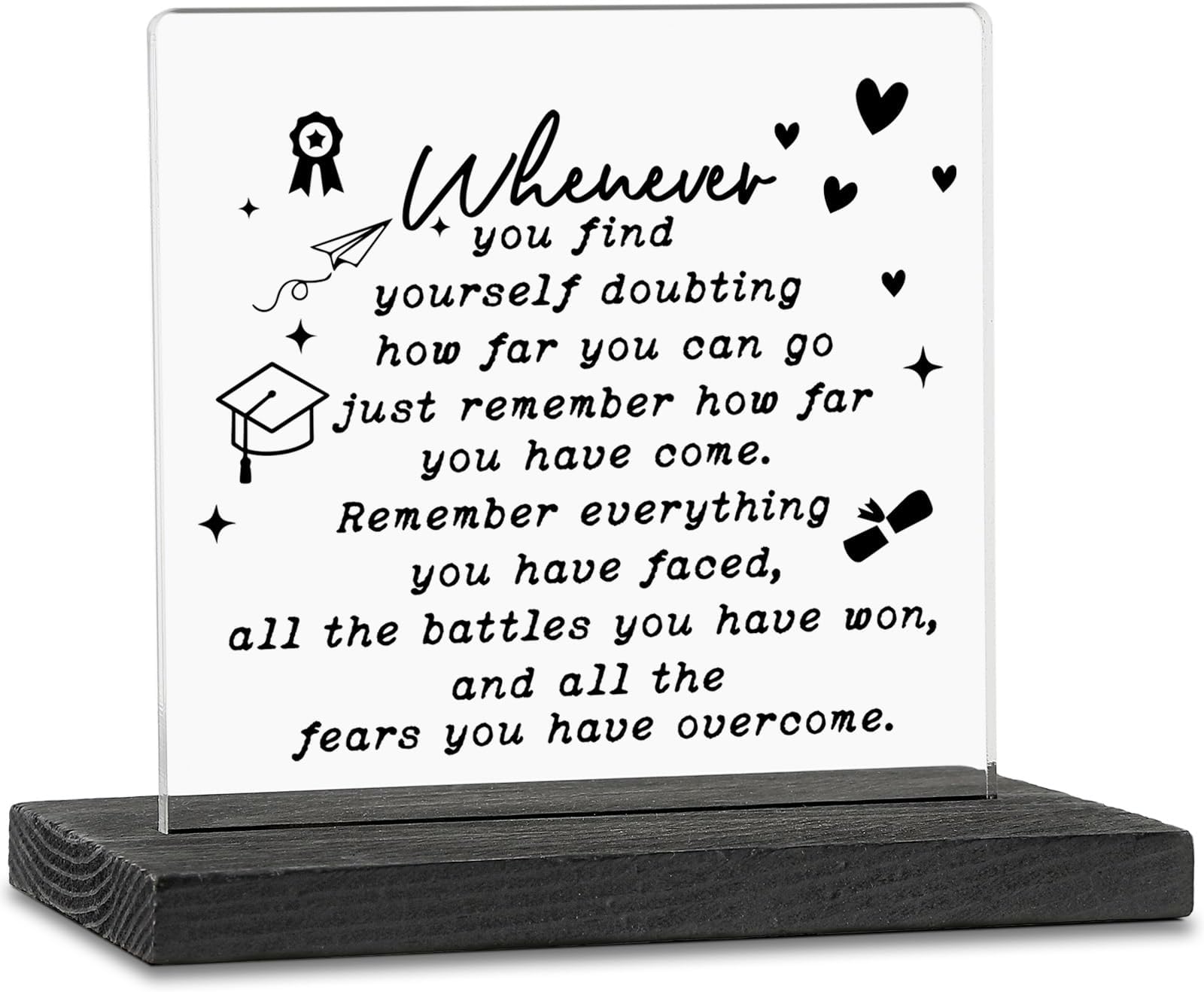 Amazon.com: Graduation Desk Decor, Behind You All Your Memories Desk ...