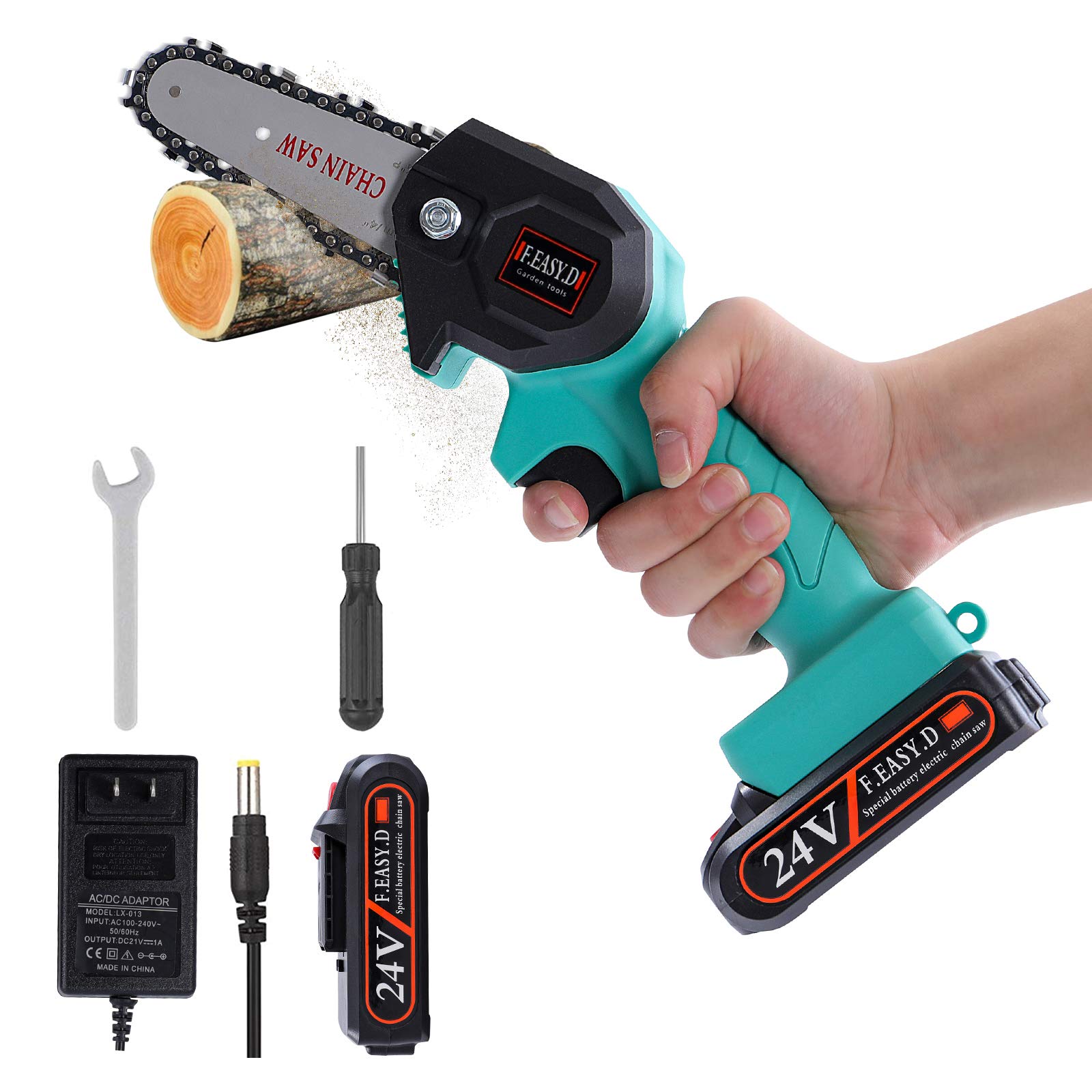 Buy Mini electric Chainsaw Handheld Cordless Brushless Rechargeable ...