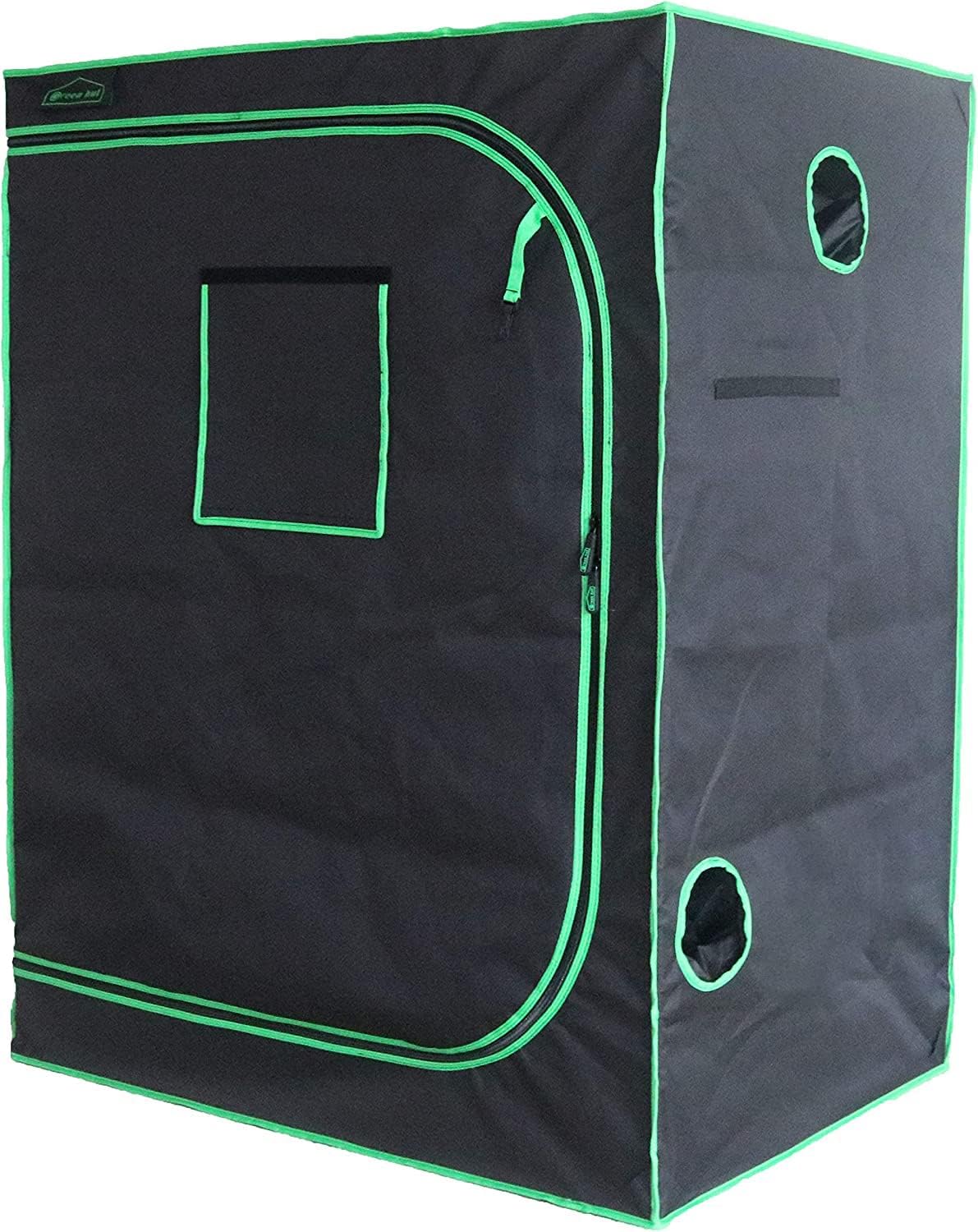 Amazon.com: Green Hut Indoor Grow Tent 48"X24"X60" 600D Mylar ...