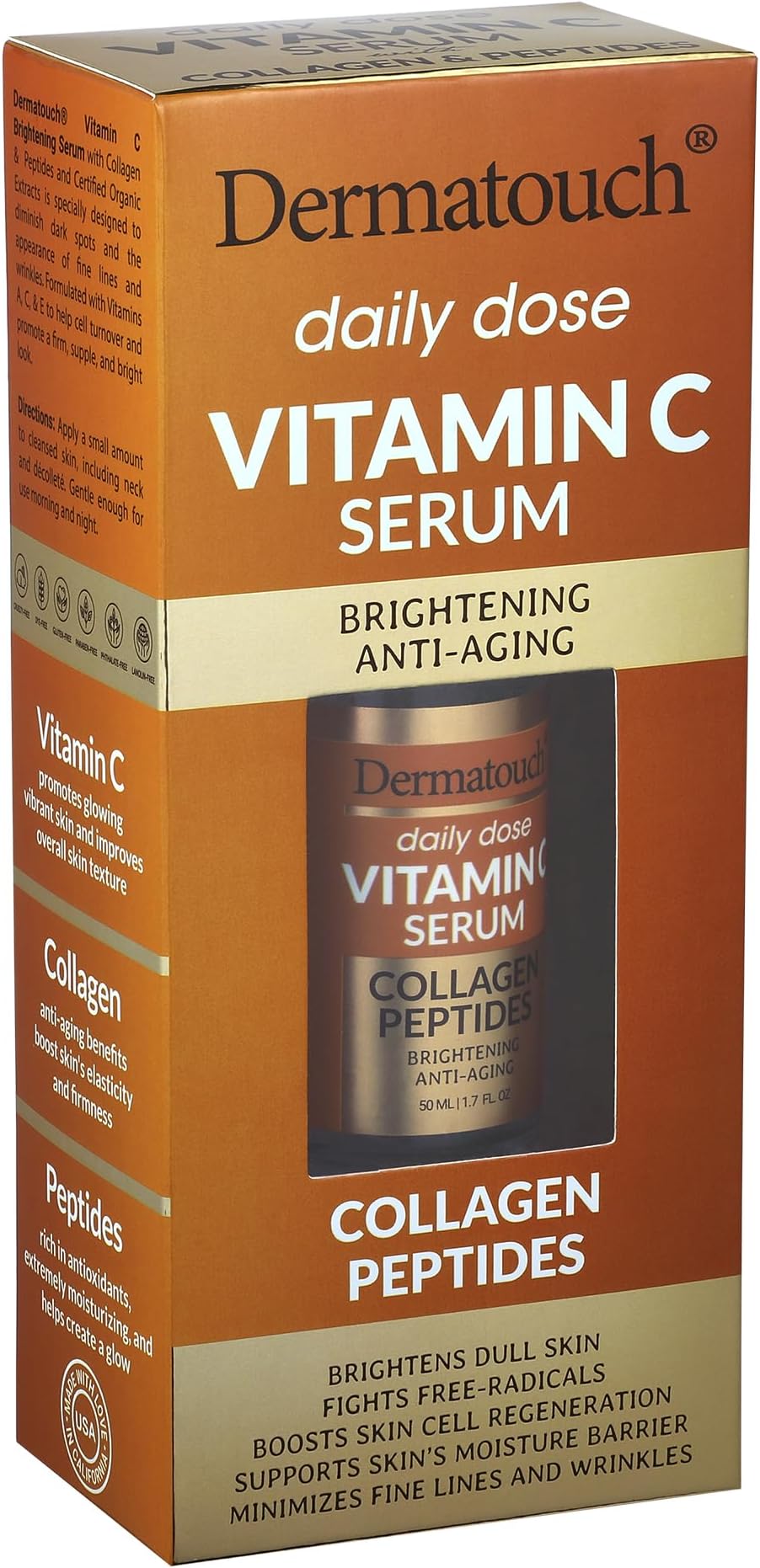 Amazon.com: Dermatouch Daily Dose Vitamin C Serum, 1.7 fl oz - Made in ...