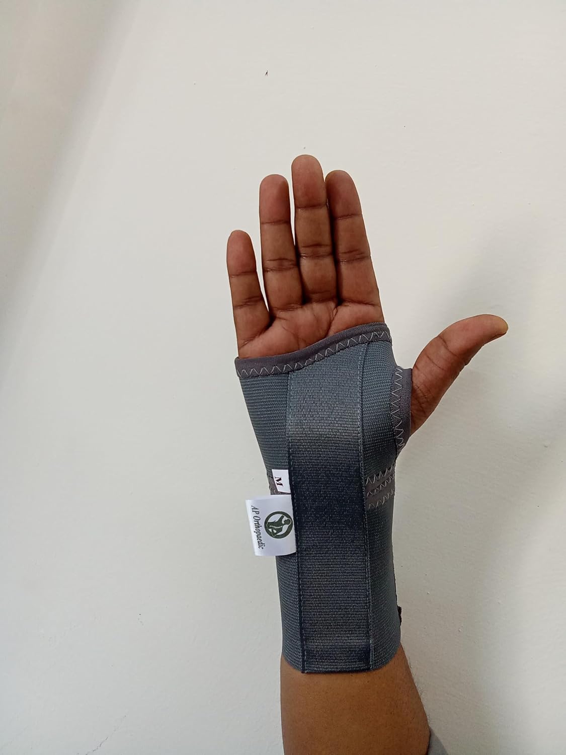 Buy AP ORTHOPAEDIC Elastic wrist splint for hand grey Sprain Carpal ...