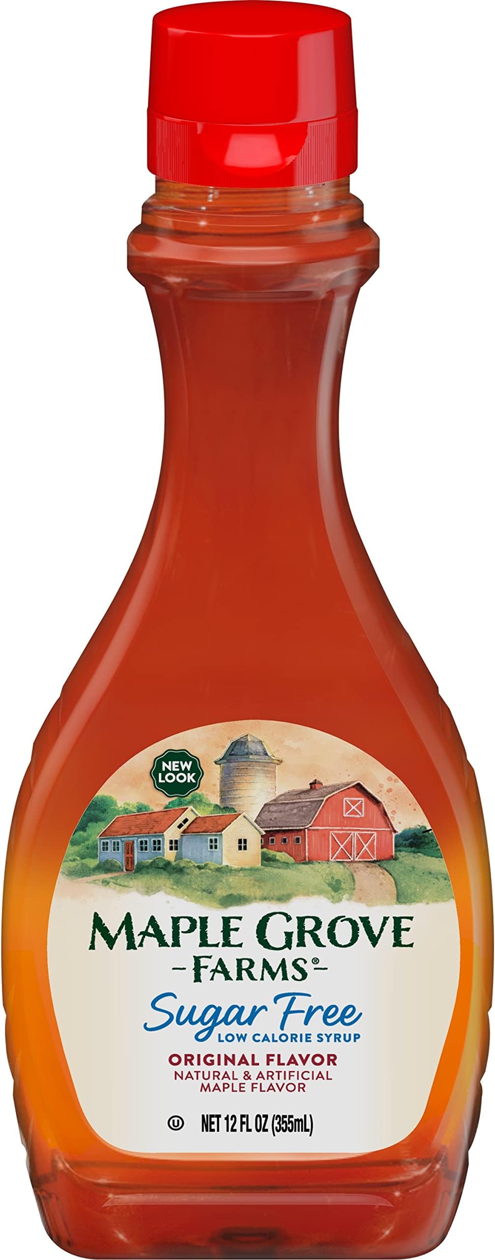 Amazon.com : Maple Grove Farms Pure Maple Syrup, 12.5 Oz : Grocery ...
