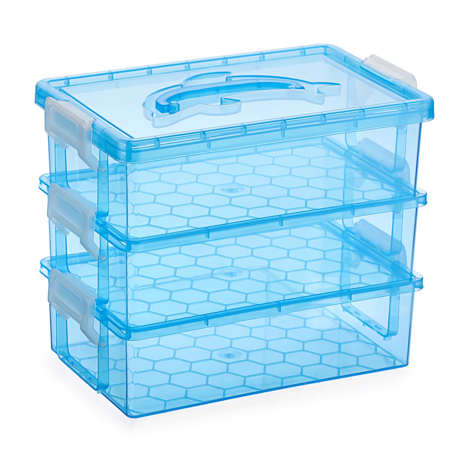 Snapklik.com : BTSKY 3 Layers Cute Dolphin Clear Plastic Pencil Box ...