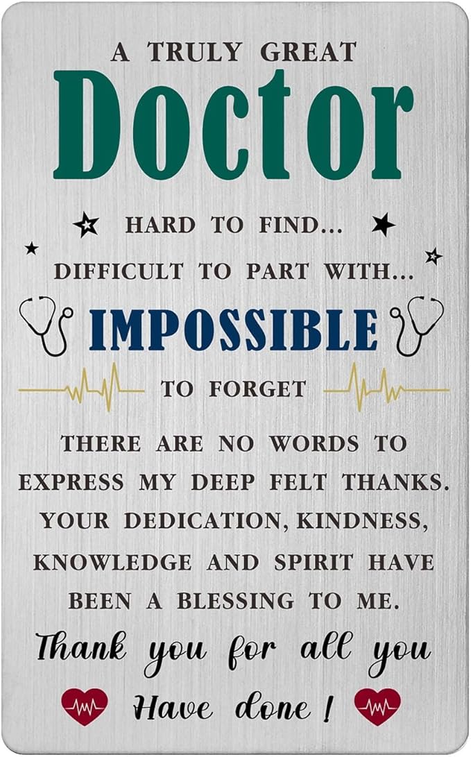 Amazon.com : Viayen Doctor Appreciation Card - Gifts for Doctor Doctor ...
