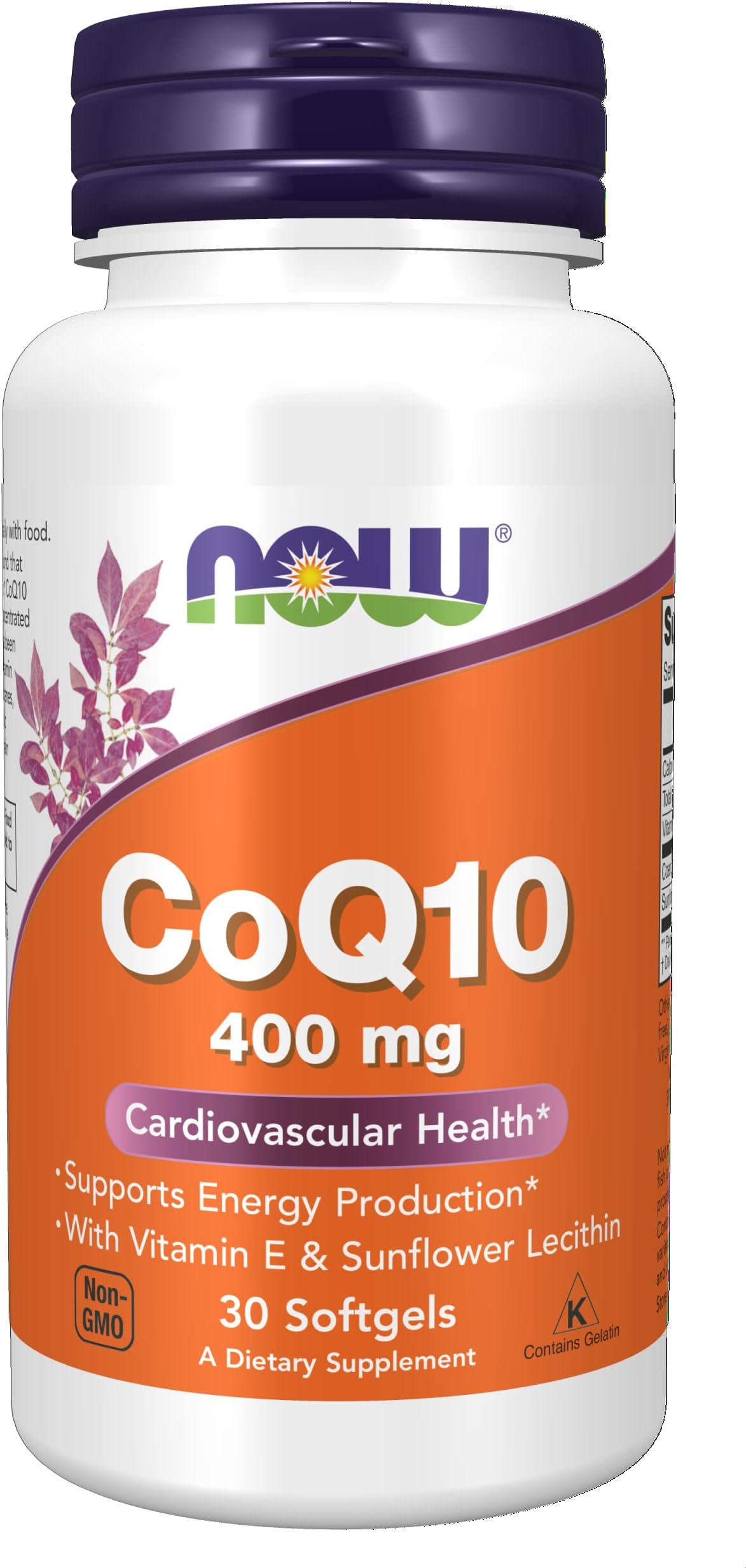 Amazon.com: NOW Supplements, CoQ10 (Coenzyme Q10) 200 mg ...