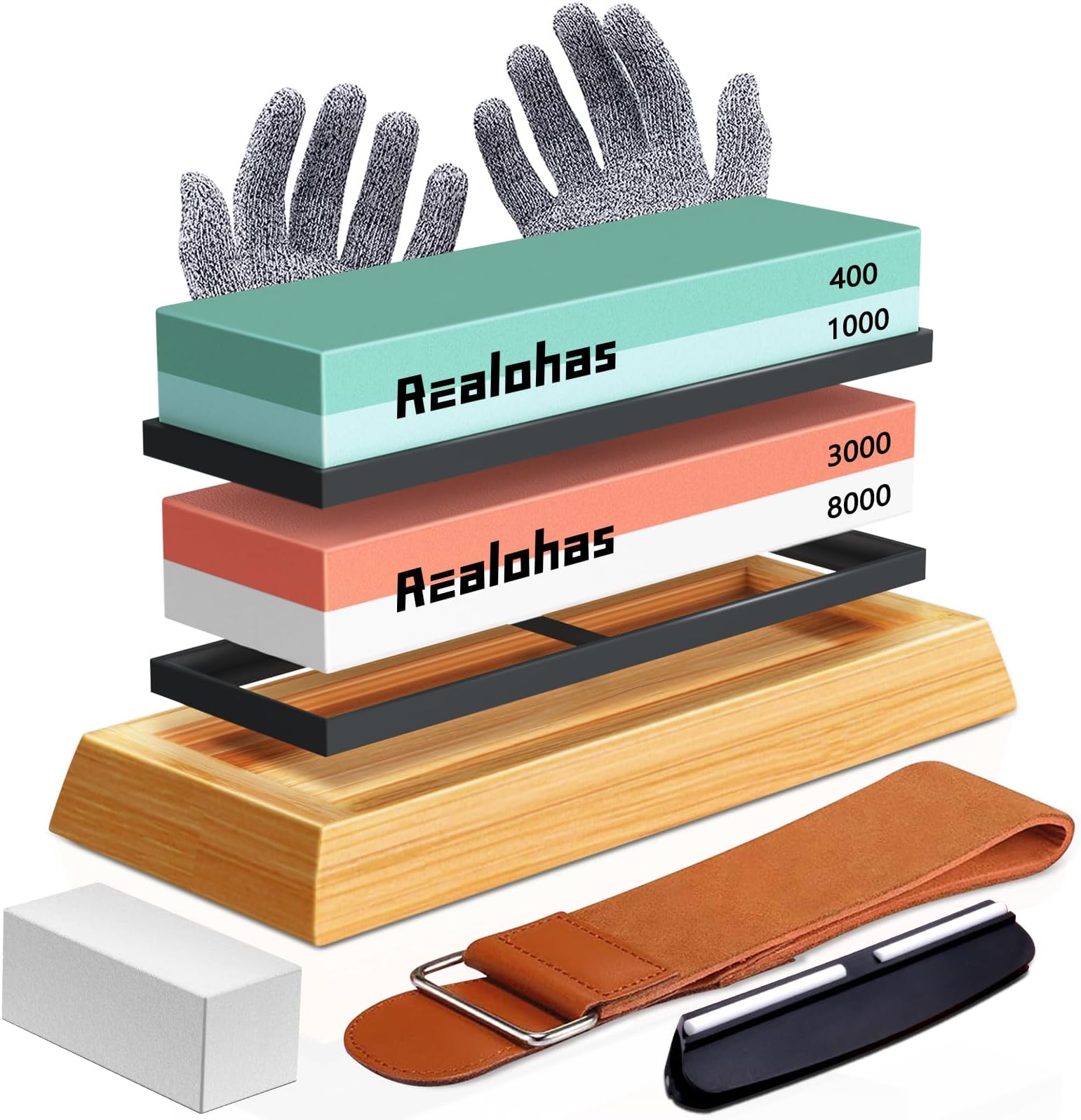 Amazon.com: Whetstone Knife Sharpening Stone Kit - Professional Knife ...