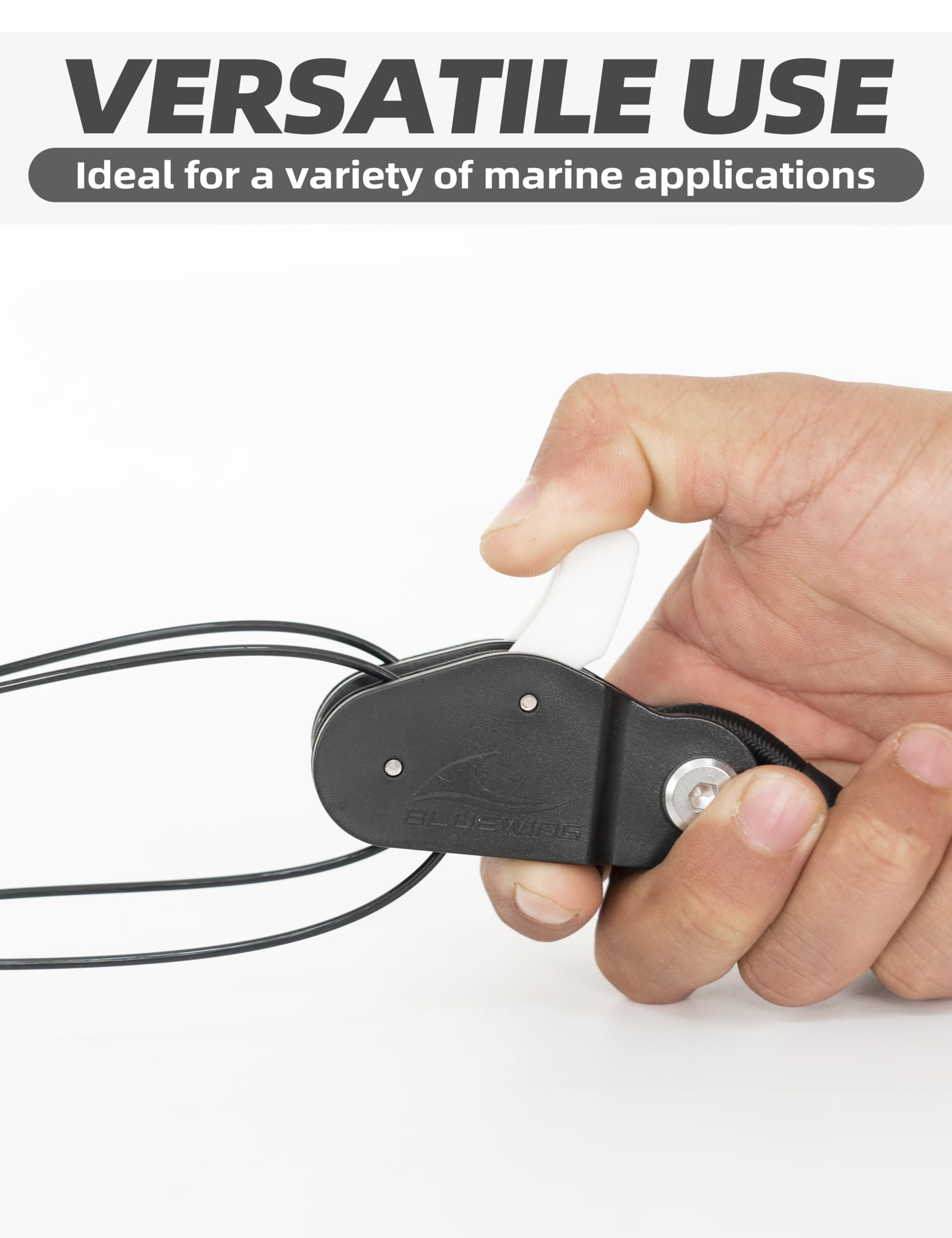 Snapklik.com : BLUEWING Outrigger Halyard Lock Pulley Single/Double ...