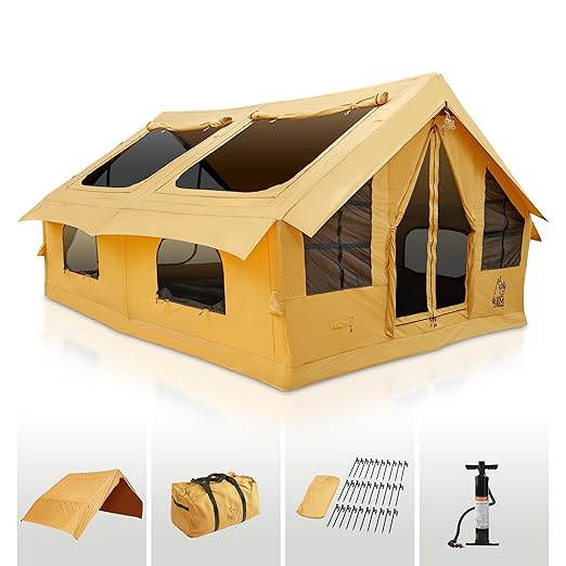 Buy Rbm Outdoors Panda Air Inflatable Camping Tent House up to 6 Person ...