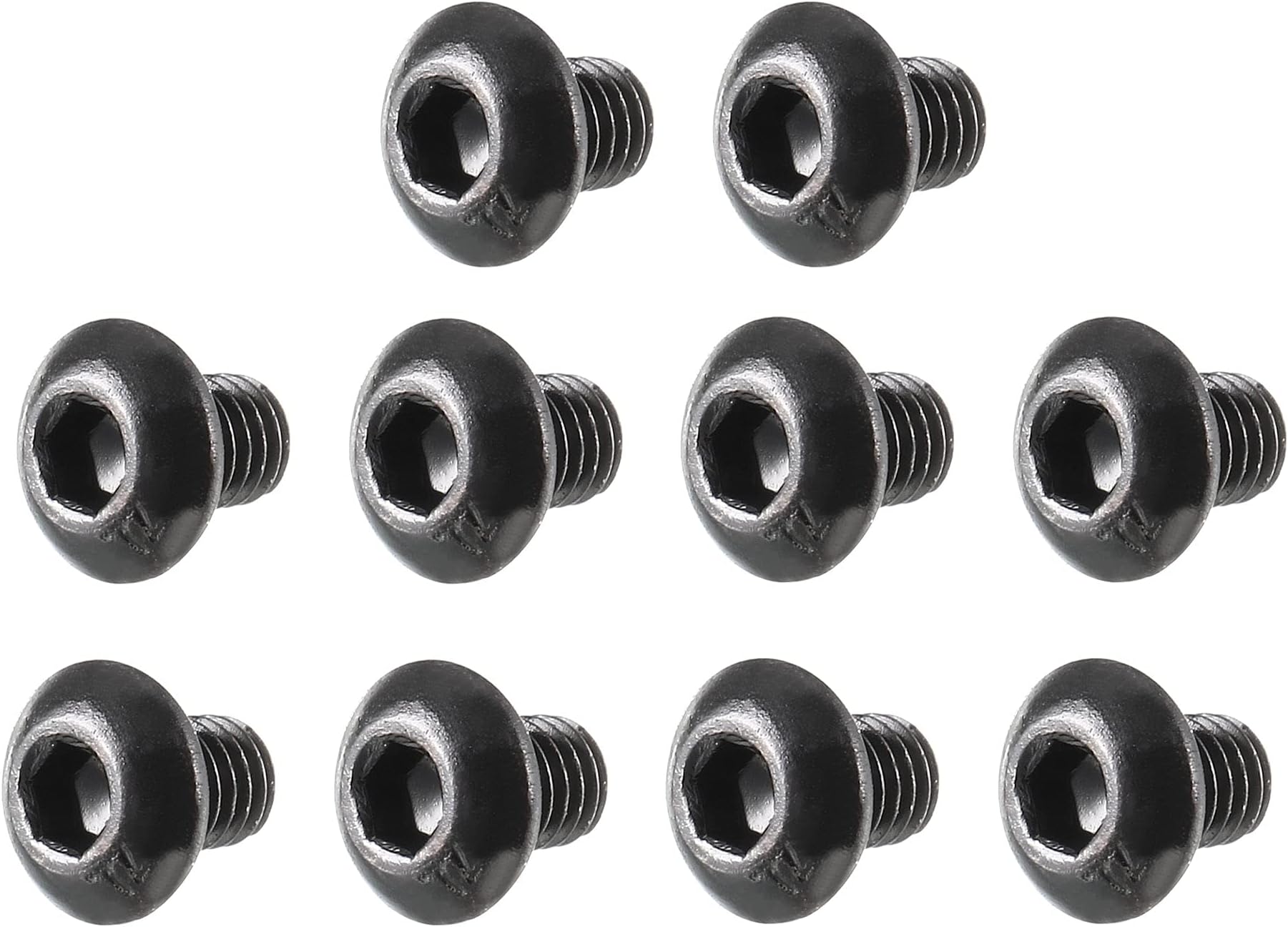 Amazon.com: uxcell M2.5x6mm Thread Button Head Hex Socket Cap Screw ...