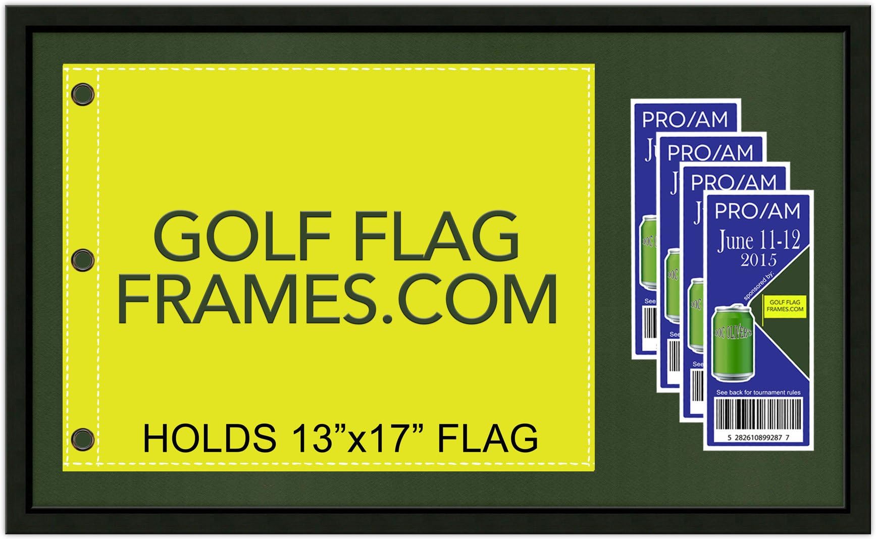 Amazon.com : Leyndo 2 Pieces Golf Flag Frame for 12'' x 18'' Golf Flag ...