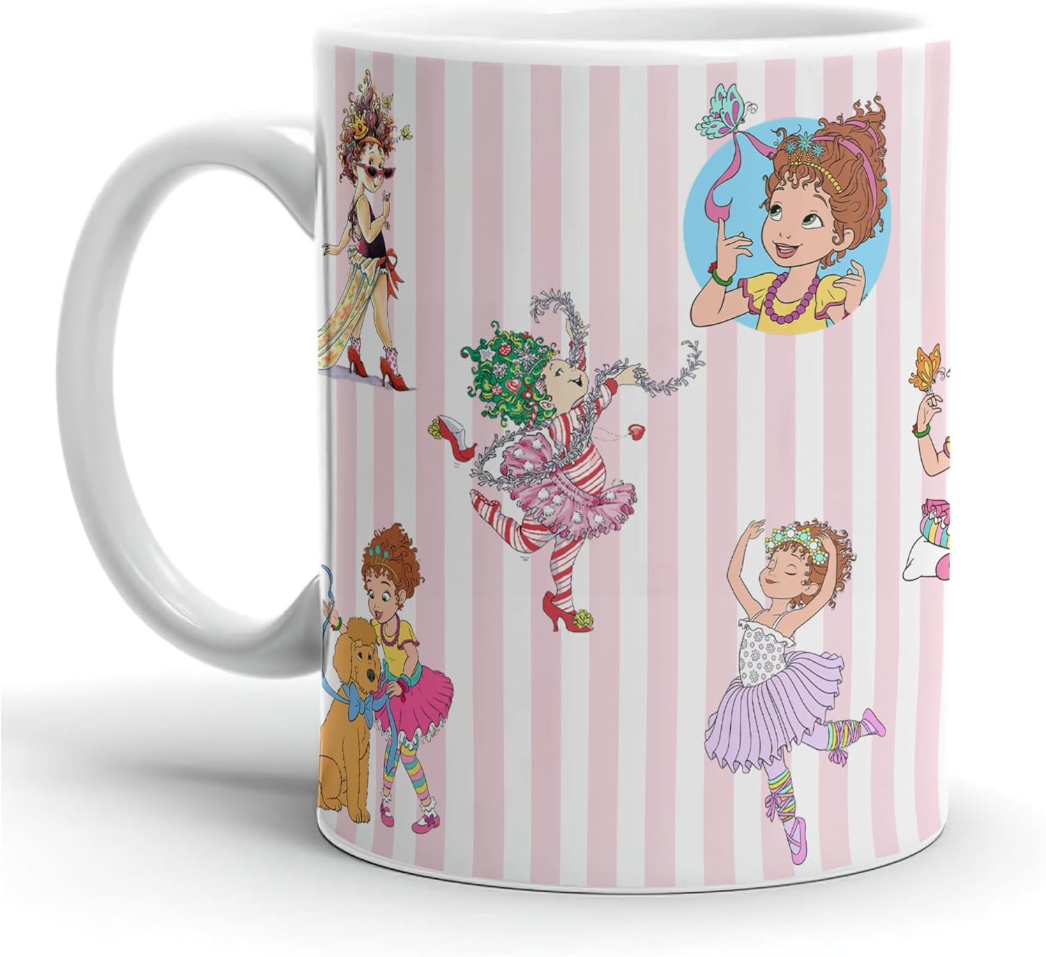 Amazon.com: Coffee Mug Fancy 11 oz 15 oz Nancy Collage White Ceramic ...