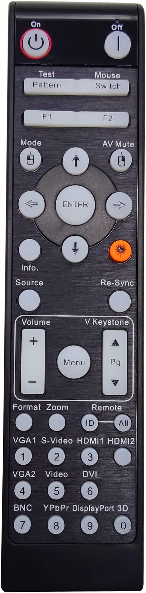 Amazon.com: INTECHING BR-5043N Projector Remote Control for Optoma ...