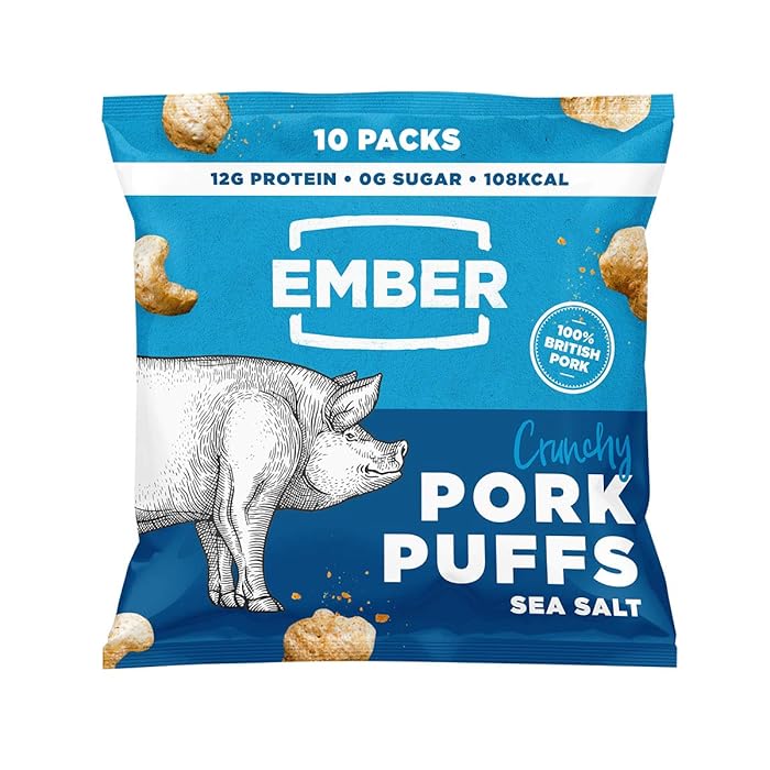 Buy Ember Snacks Pork Puffs Lightly Salted Original Flavour High ...