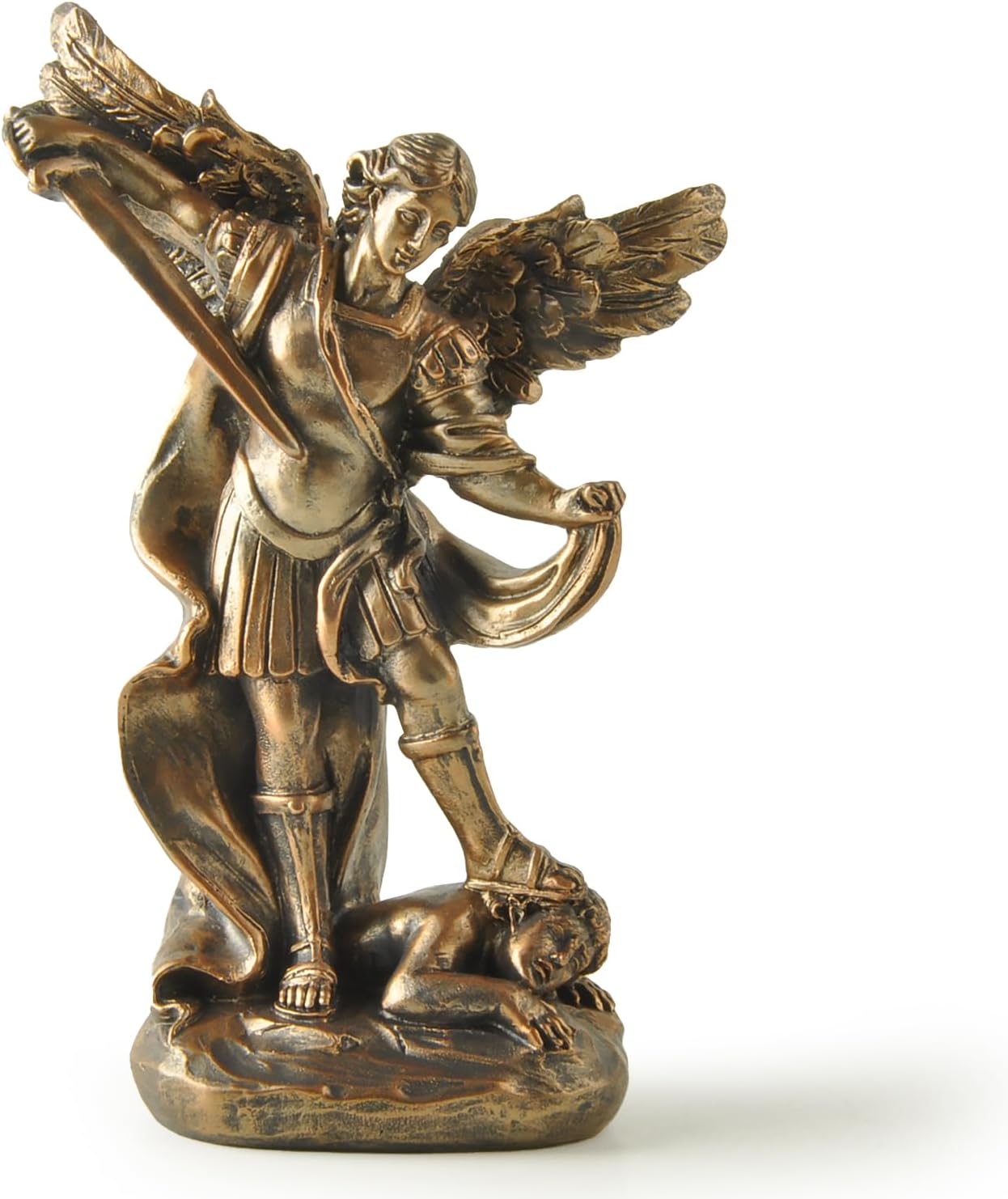 Amazon.com: PlentifulHome 7.48'' Tall San Miguel Arcangel Statue - The ...