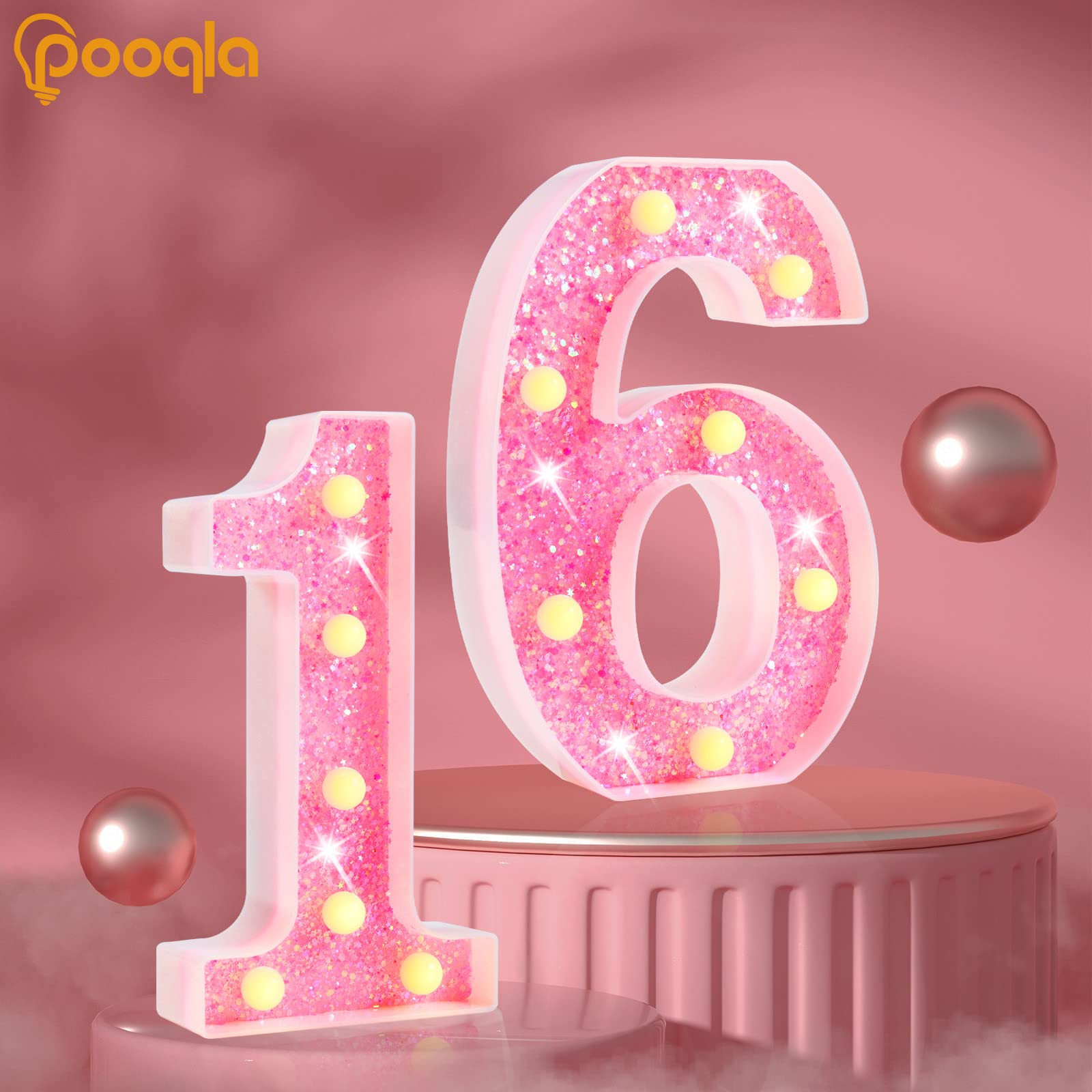 Snapklik.com : Marquee Numbers Lights, Light Up Numbers Battery Powered ...