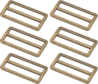 Amazon.com: uxcell 6Pcs Metal Slide Buckle, 2" Metal Zinc Alloy ...