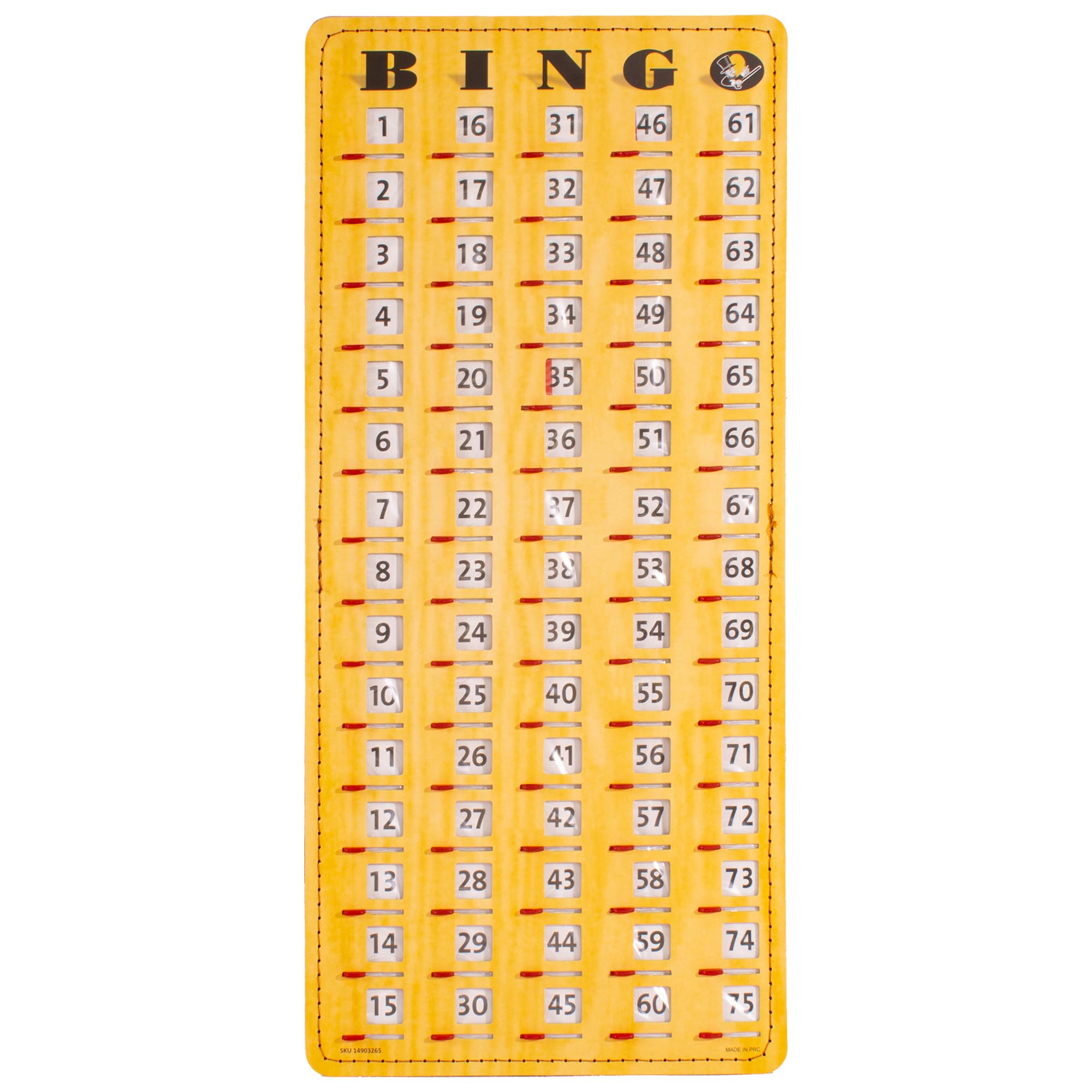 Snapklik.com : MR CHIPS Jam-Proof Finger Tip Master Bingo Card