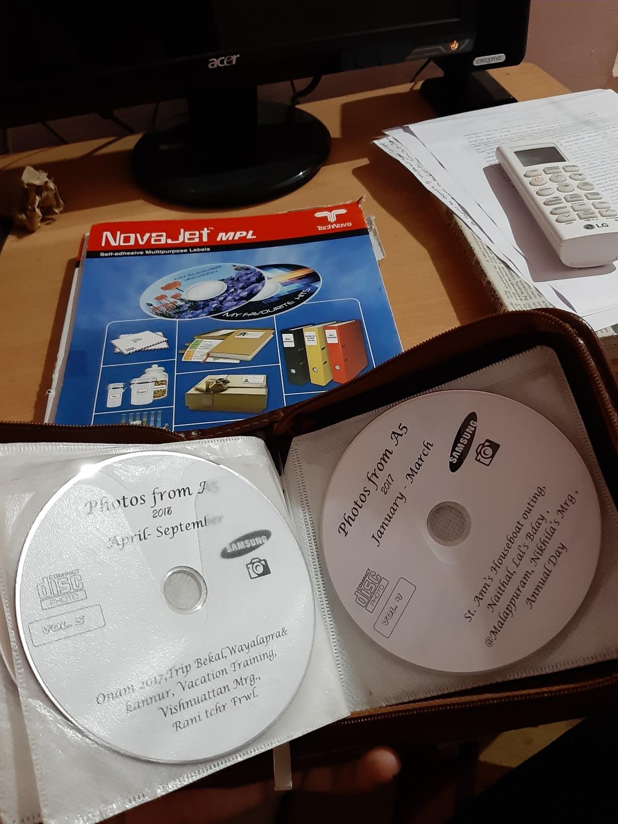 NOVAJET 2 CD Self Adhesive Paper Labels/Sticker (100 Sheets) : Amazon ...