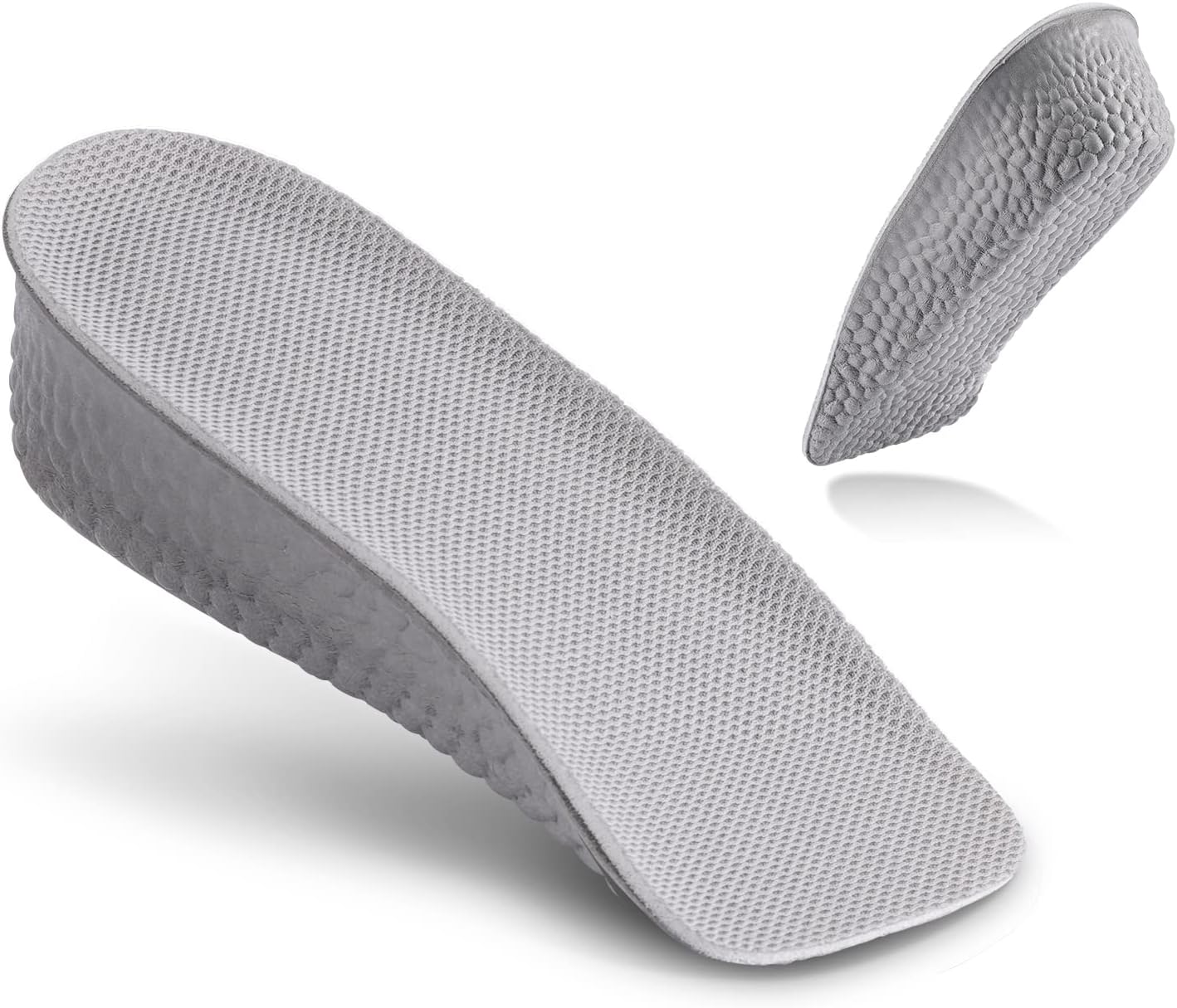 Amazon.com: Exceart Heel Cup Insoles Half Height Increase Insoles ...