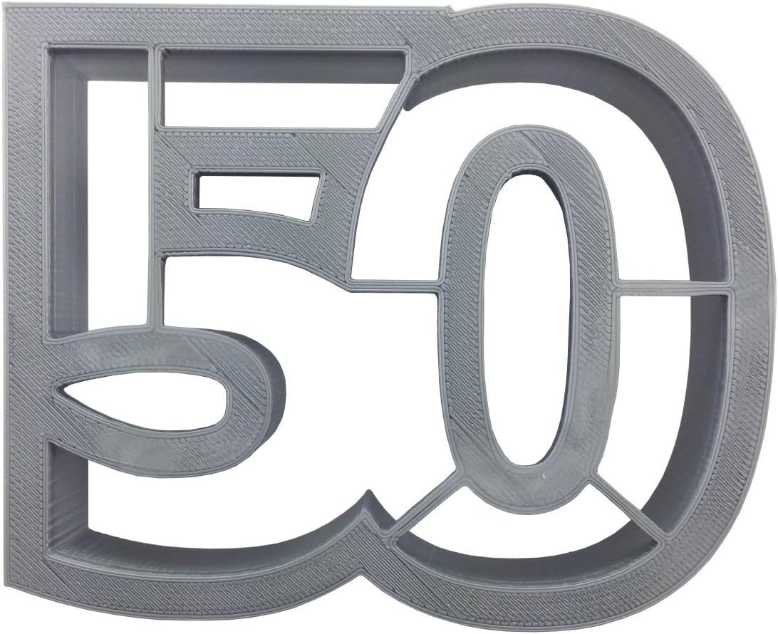 Amazon.com: Number 50 Cookie Cutter 3.75 Inch - Hand Made in the USA ...