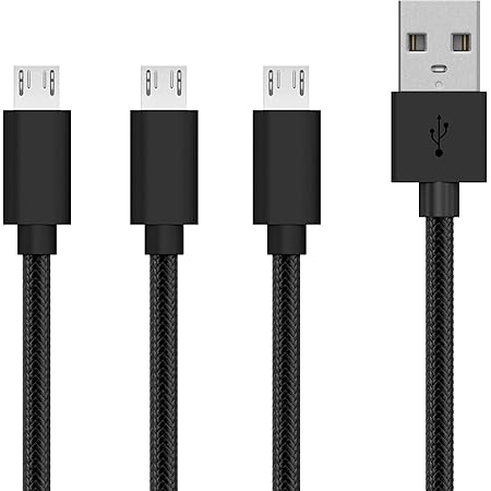 Amazon.com: Micro USB Cable, 3Pack 6FT Android Charger Cord Long Nylon ...
