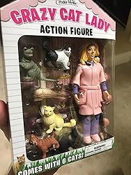 Amazon.com: Accoutrements Crazy Cat Lady Action Figure Multicolored, 8 ...