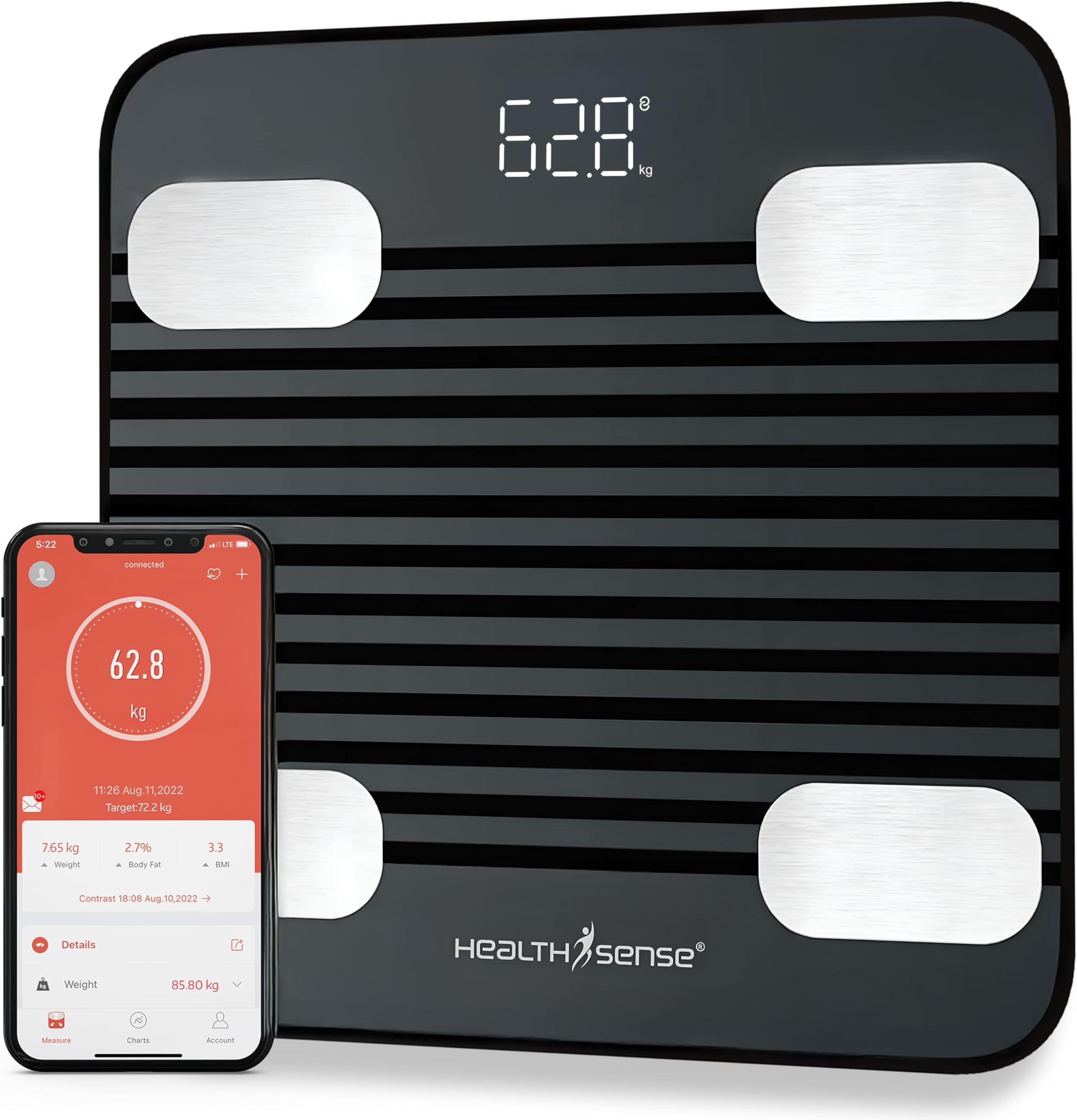 eufy by Anker, Smart Scale P1 with Bluetooth, Body Fat Scale, Wireless ...