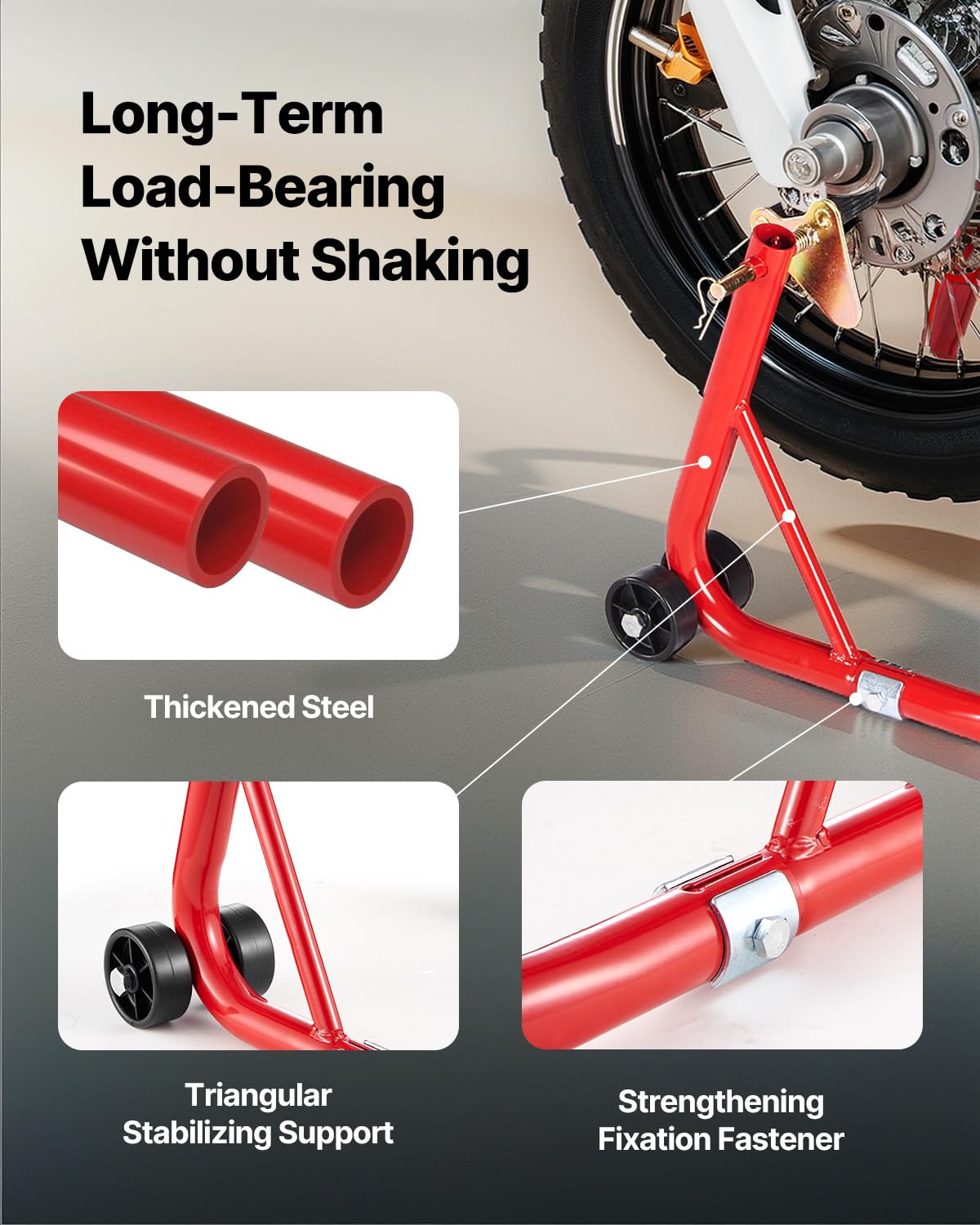 Motorcycle Lift Stand VEVOR Motorcycle Front & Rear Stand Lift Combo ...