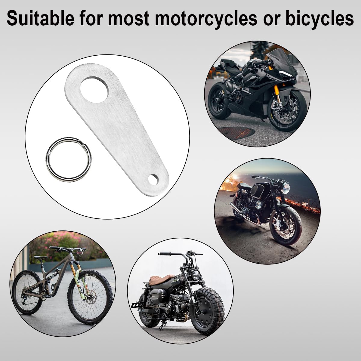 Snapklik.com : KVAEY Motorcycle Bell Hanger, Good Luck Riding Motor Hanger
