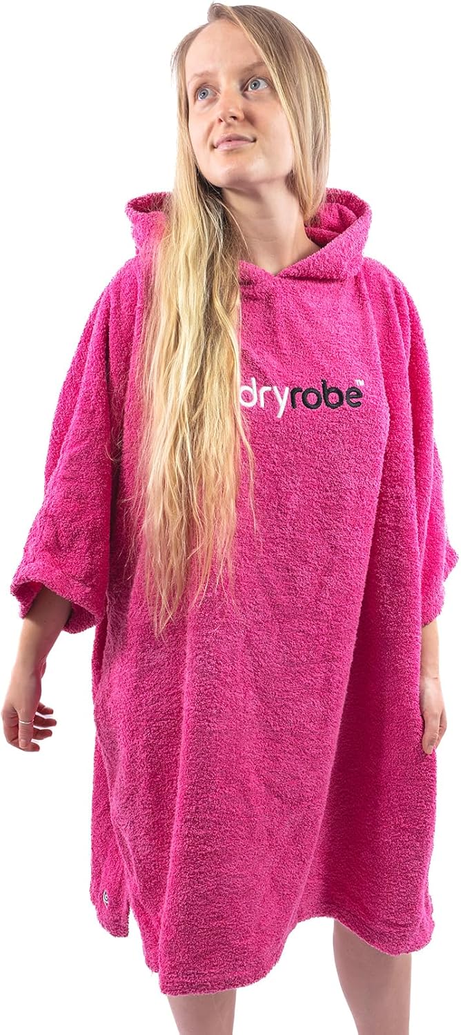 Amazon.com: Dryrobe Towel Swim Robe - Hooded Surf Poncho Changing Robe ...