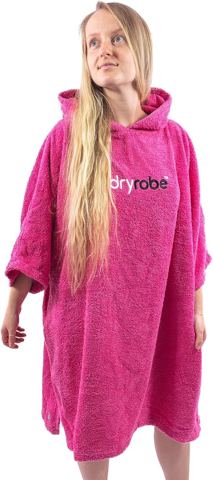 Amazon.com: Dryrobe Towel Swim Robe - Hooded Surf Poncho Changing Robe ...