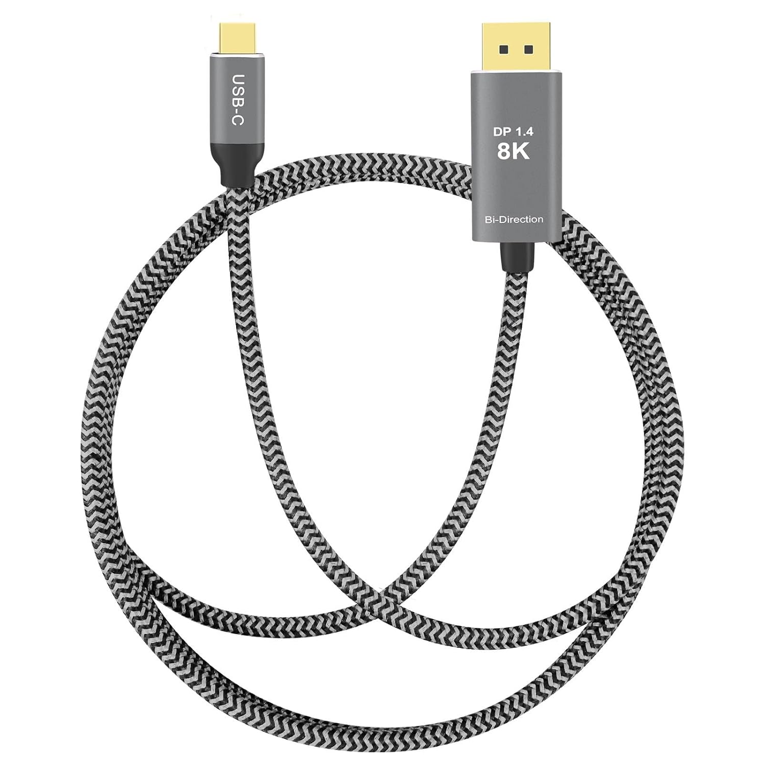 Amazon.com: PAKLIMCN 32.4Gbps USB C to DisplayPort 8K Cable ...