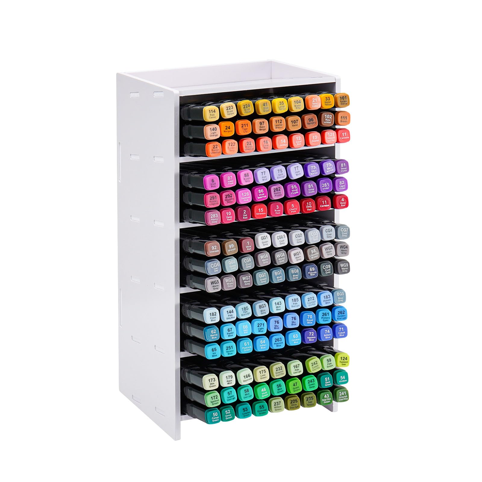 Amazon.com: SANFURNEY Marker Pen Organizer Holder, 5 Slots Art Marker ...