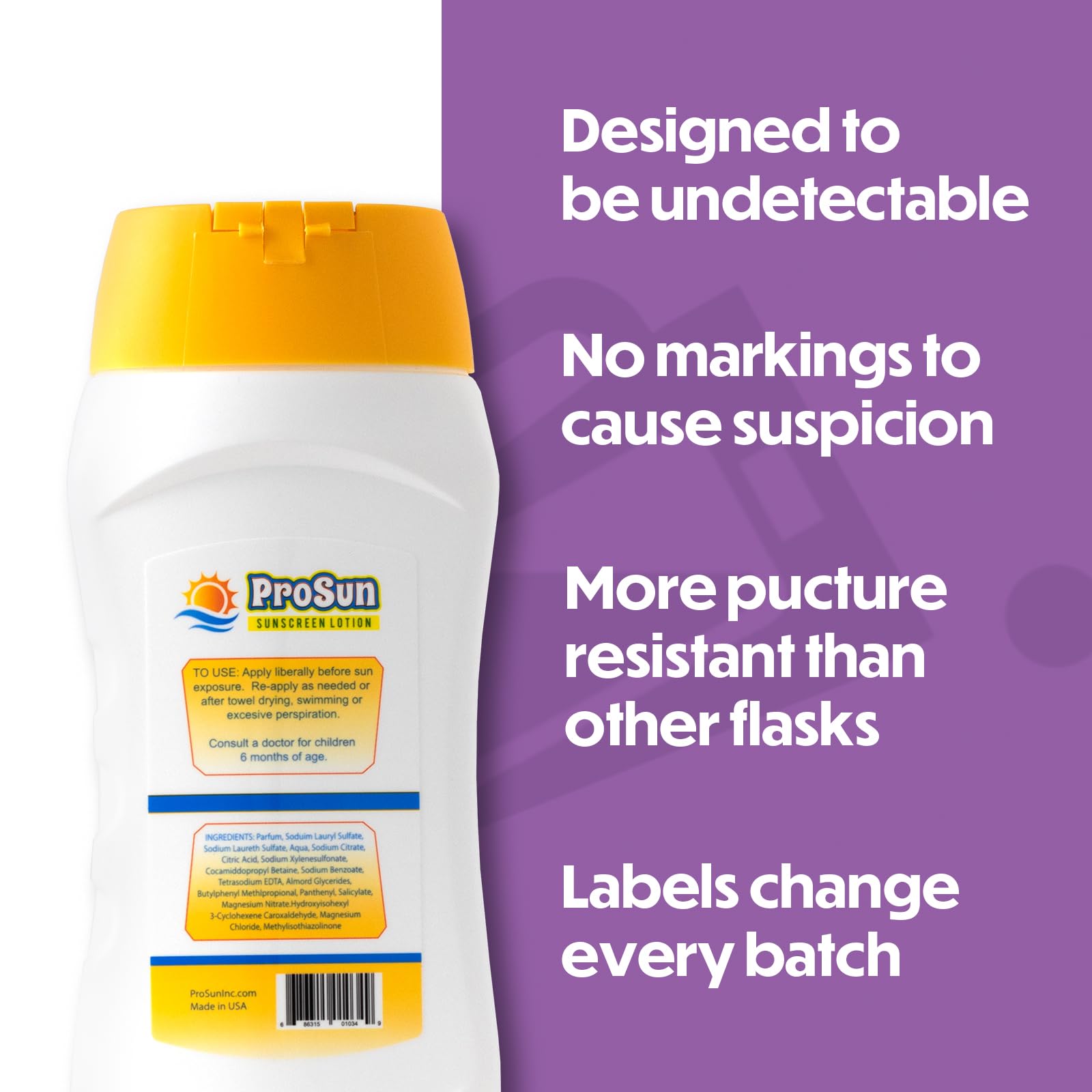 Amazon Sunscreen Bottle Flask