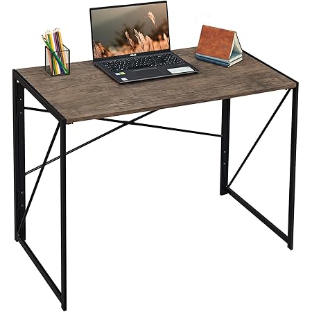 Amazon.com: COMHOMA Folding Desk Foldable Computer Desk 40" Home Office ...