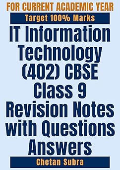 IT Information Technology (402) CBSE Class 9 Revision Notes with ...