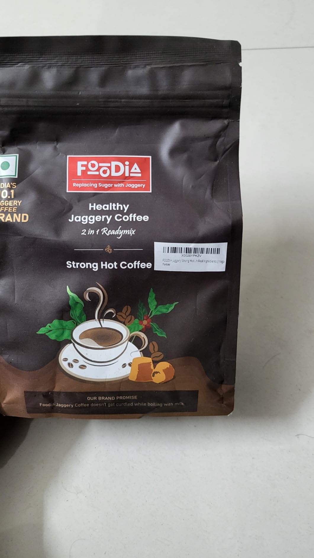 FOODIA Jaggery Strong Hot Coffee (400g) | Instant Coffee Powder with ...