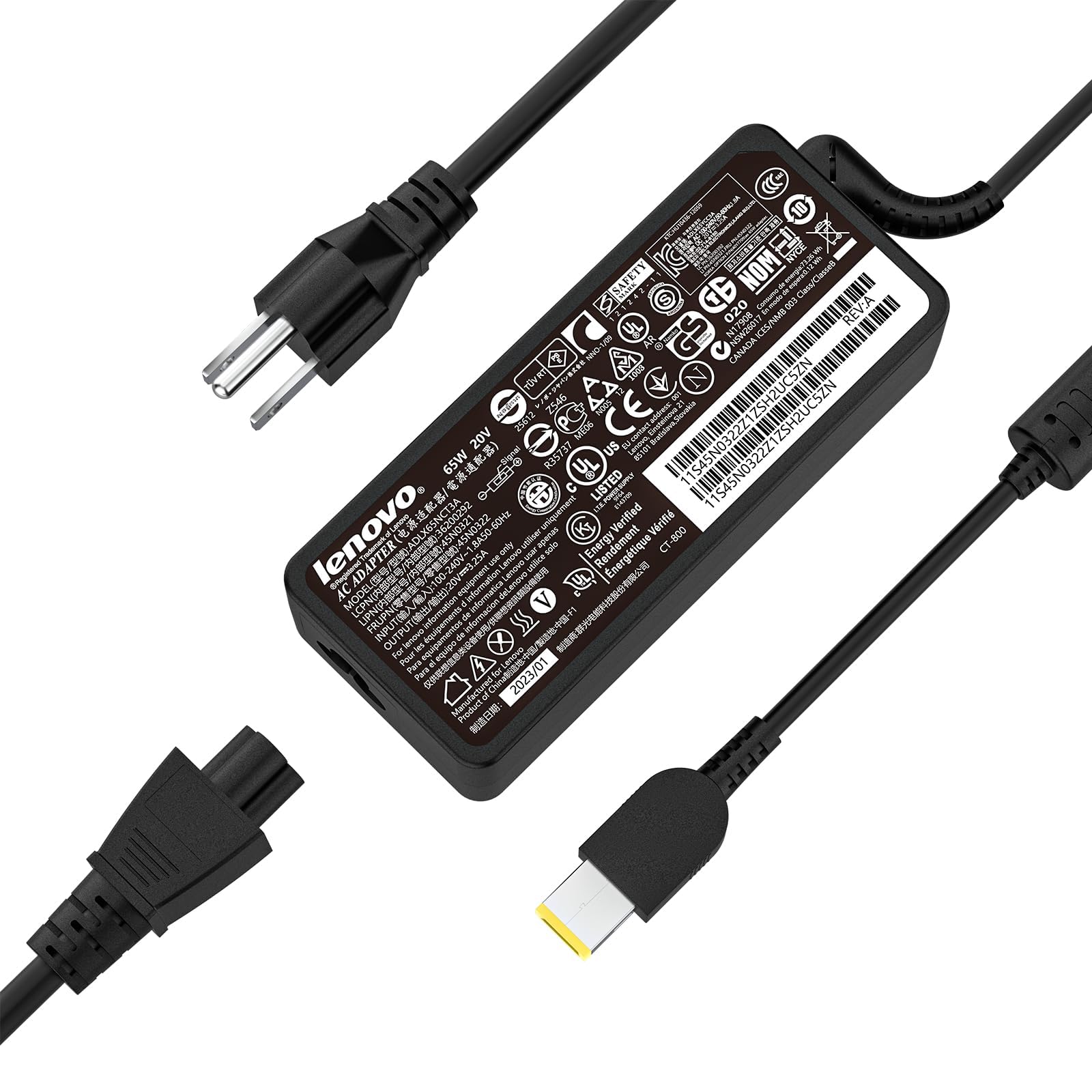 Amazon.com: 65W Laptop Charger for Lenovo Thinkpad T460 T470 T470s ...