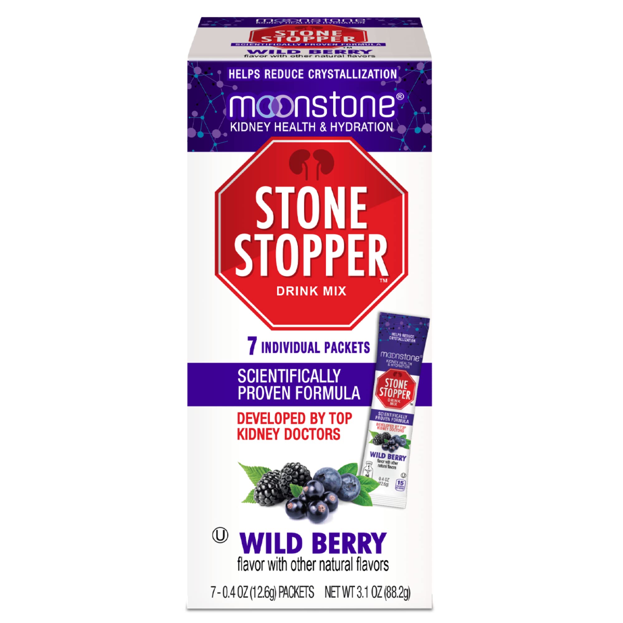 Buy Kidney Stone Stopper Drink Mix Wild Berry Flavor, Outperforms ...