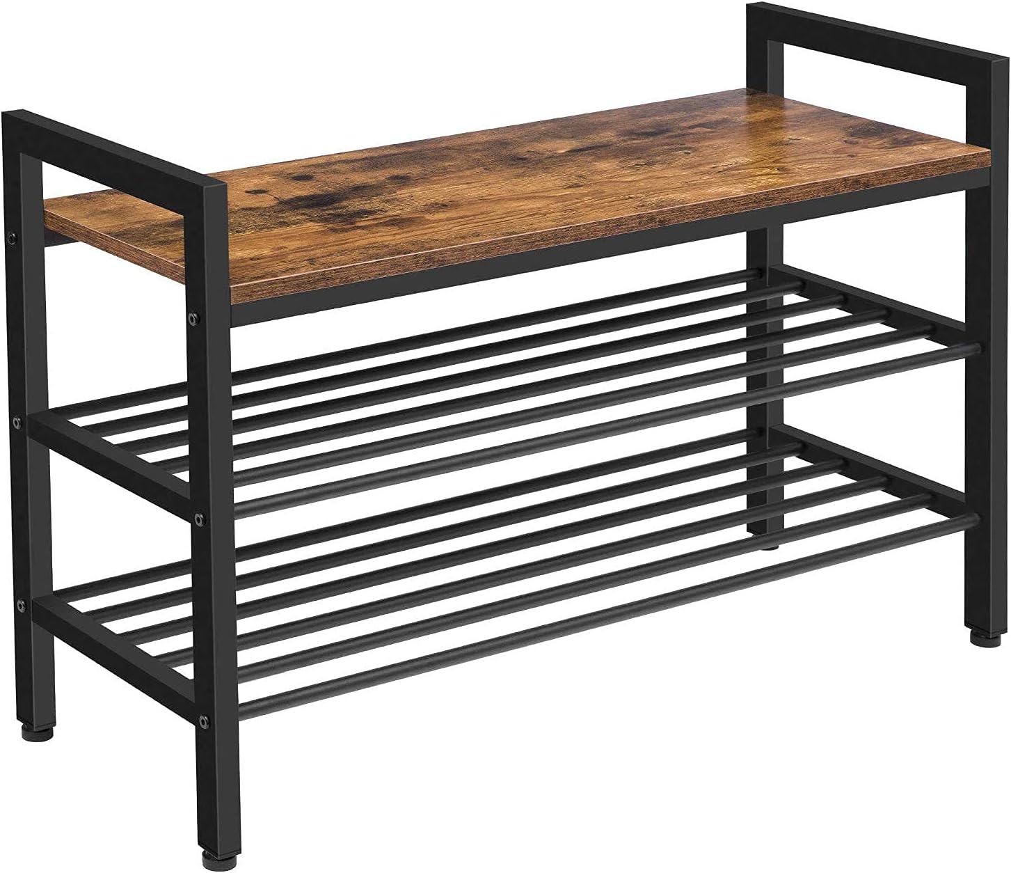 Amazon.com: HOOBRO 3-Tier Shoe Rack, Industrial Shoe Storage Unit with ...